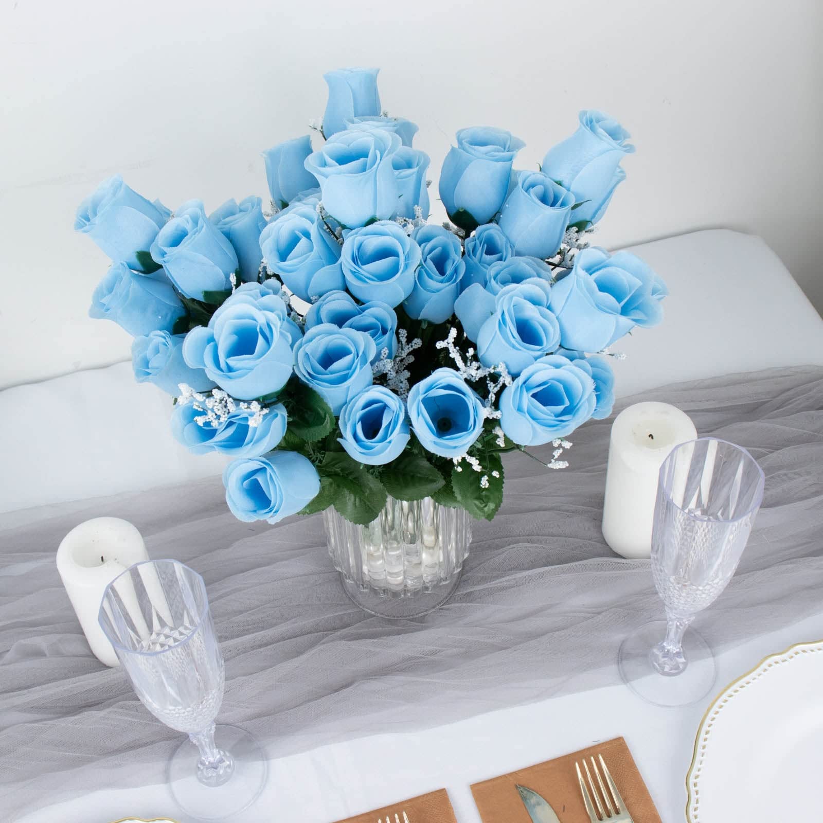 Bouquet Of Light Blue Roses