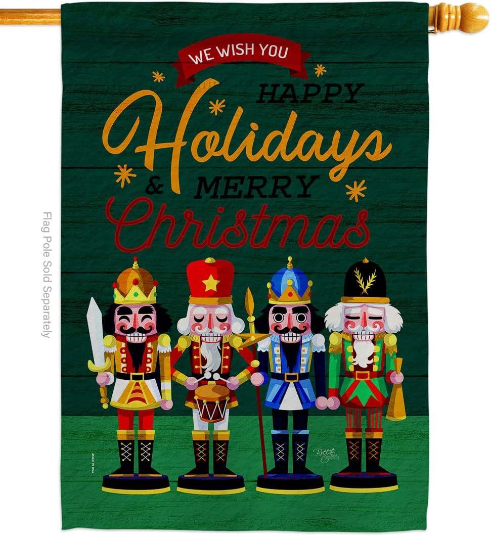Amazon.com : Breeze Decor H120021-BO 28 x 40 in. Nutcracker Holiday ...