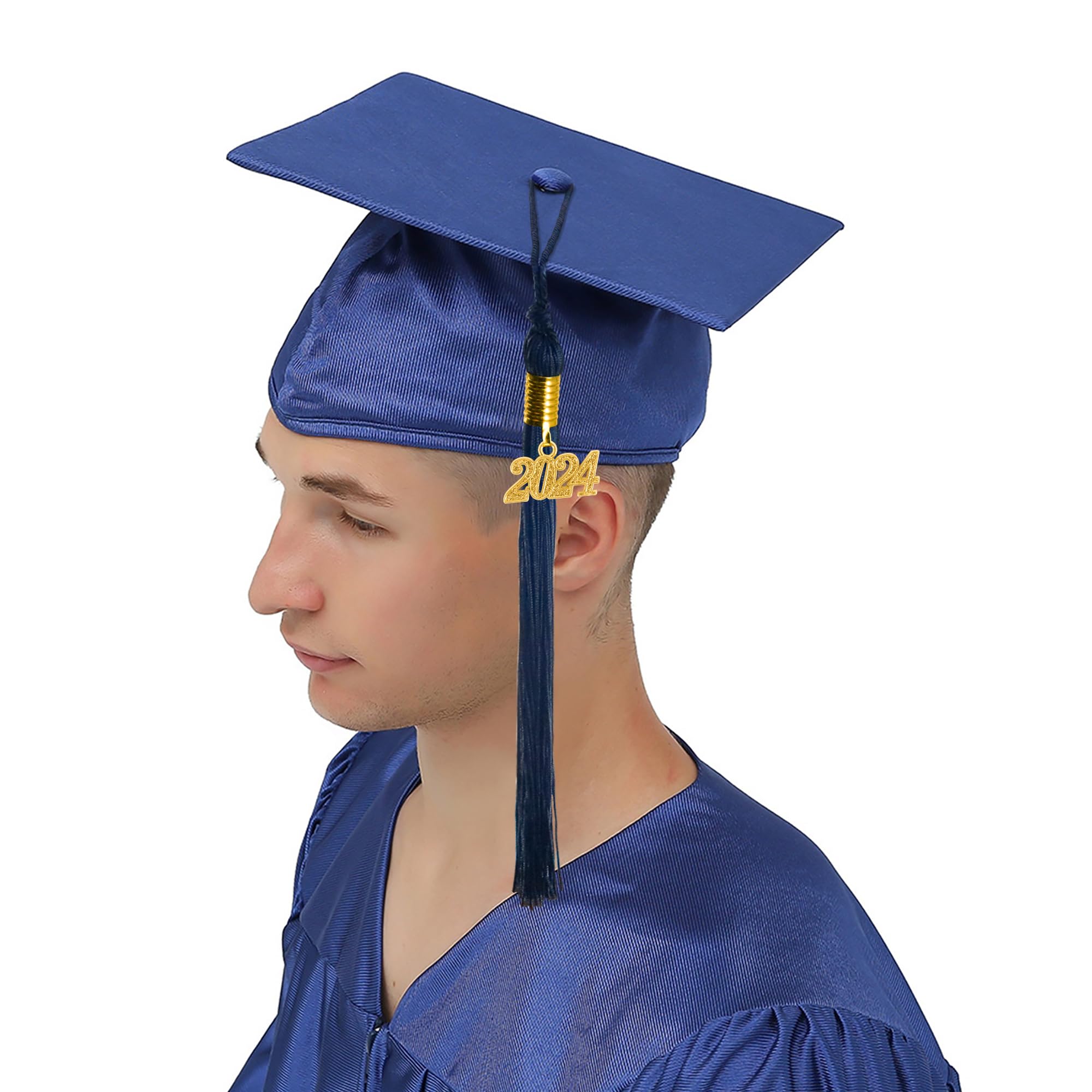 Snapklik.com : GraduationMall Shiny Graduation Gown Cap Tassel Set 2024 ...