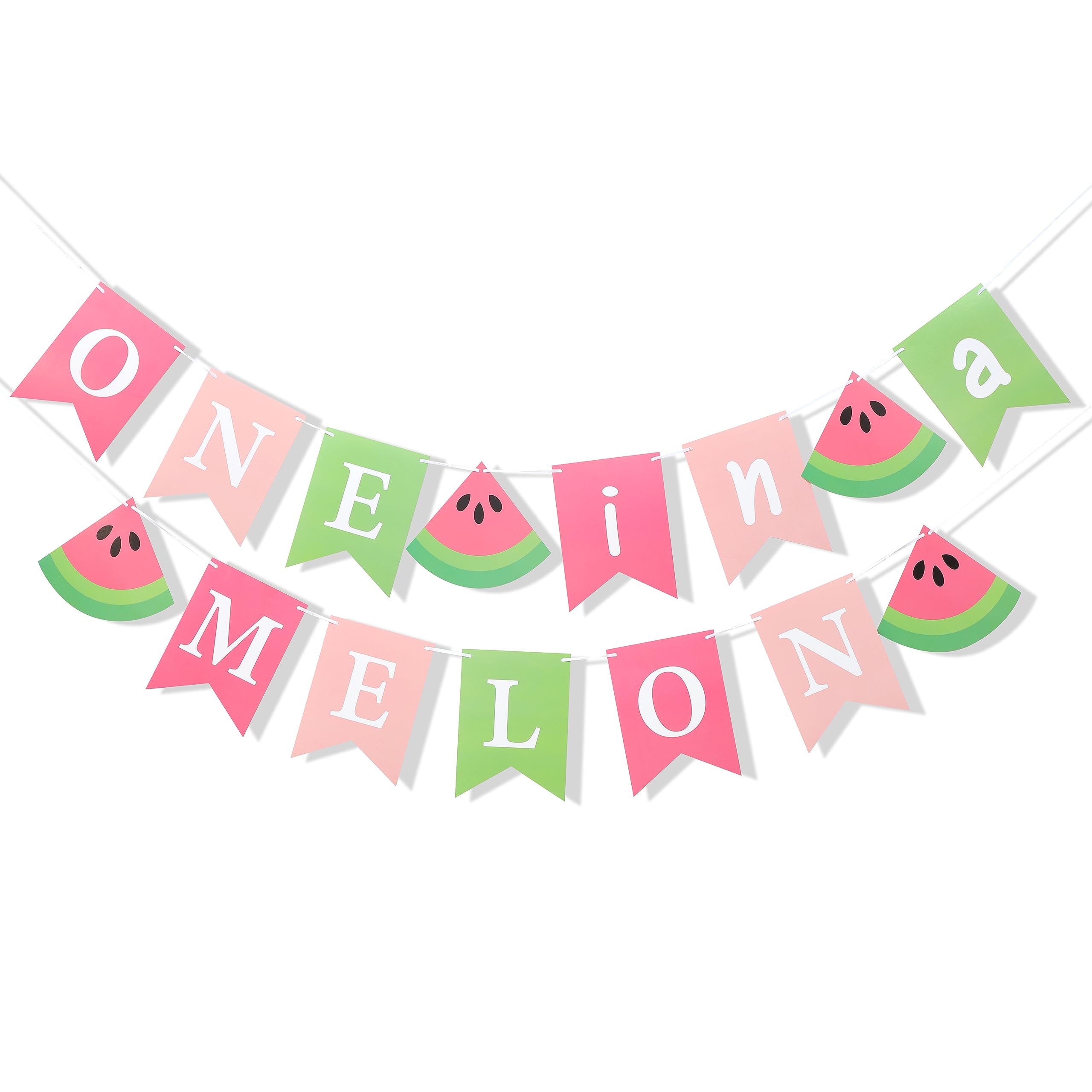Amazon.com: Rpvod One in a Melon Banner - Watermelon 1st Birthday Party ...
