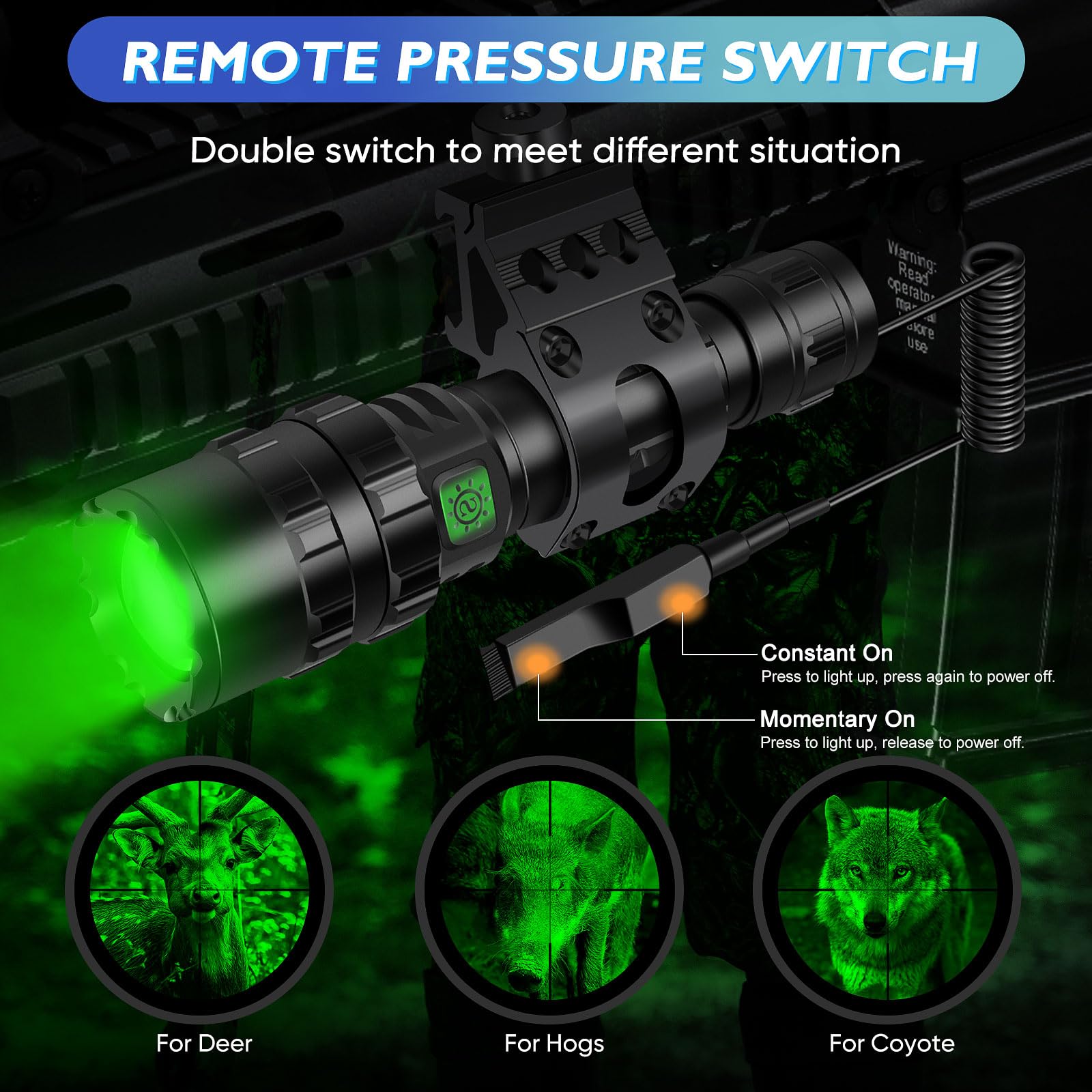 Snapklik.com : WINDFIRE Green LED Flashlight, USB Rechargeable Green ...