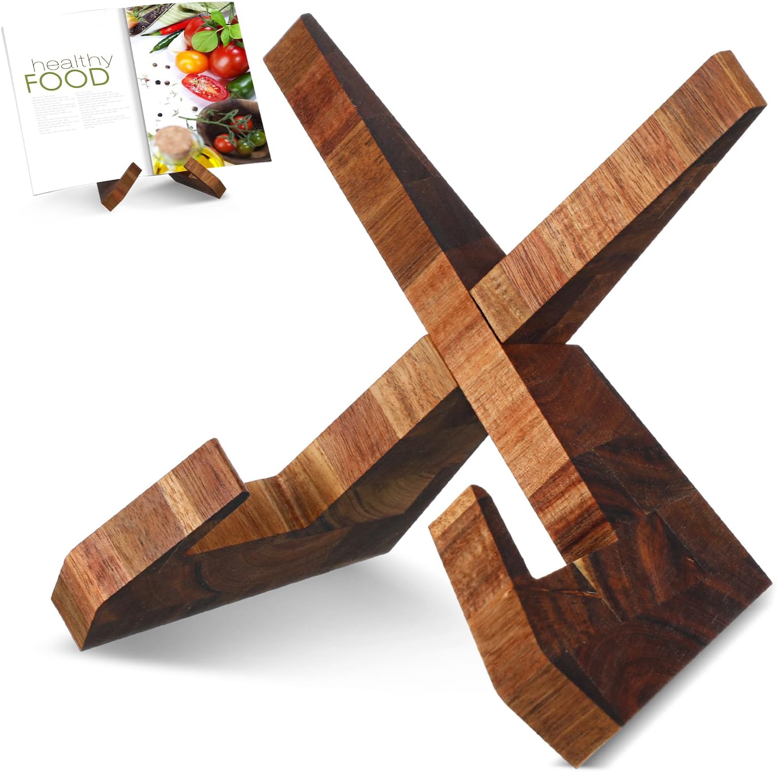 Amazon.com: PUERSI Cookbook Stand for Kitchen, Recipe Book Holder for ...