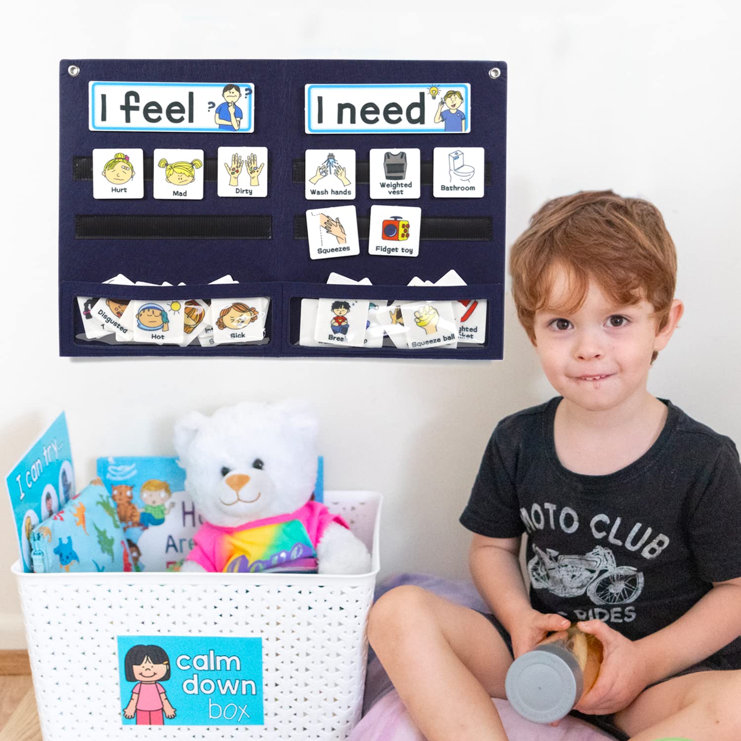 Snapklik.com : Feelings Chart, Autism Visual Behavior Management ...