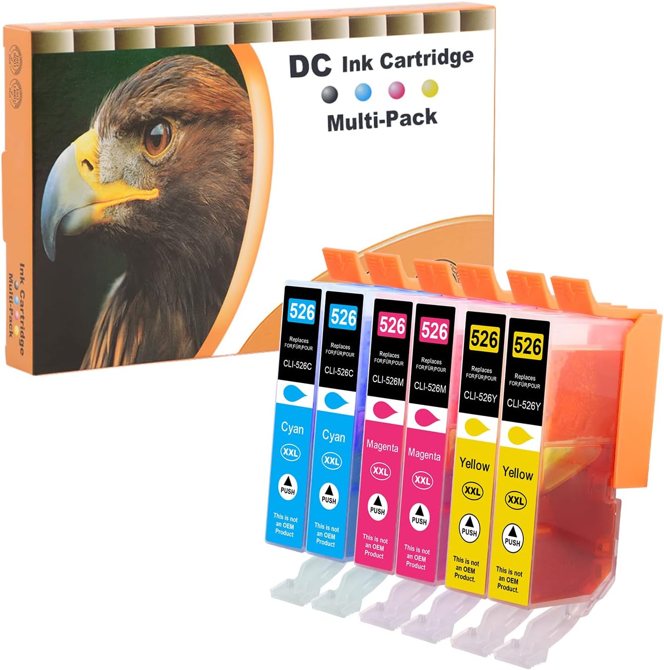 D&C 12x Compatibile per Canon PGI-525 CLI-526 Cartucce d'inchiostro per ...