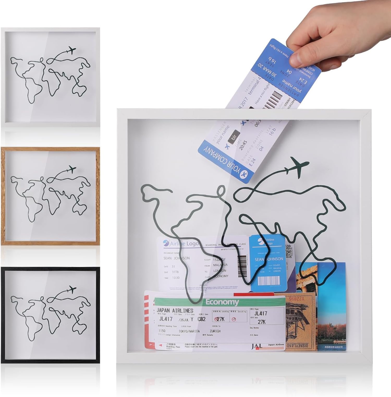 House of Quirk Travel Adventure Archive Shadow Box for Memories, Shadow ...
