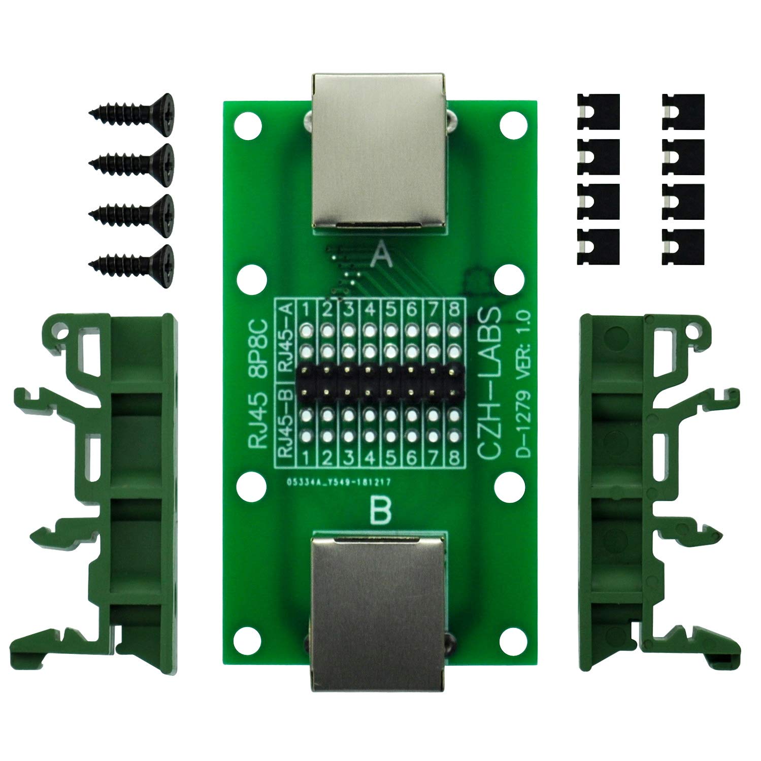 Snapklik.com : RJ45 8P8C Diagnostic Test Breakout Module Board