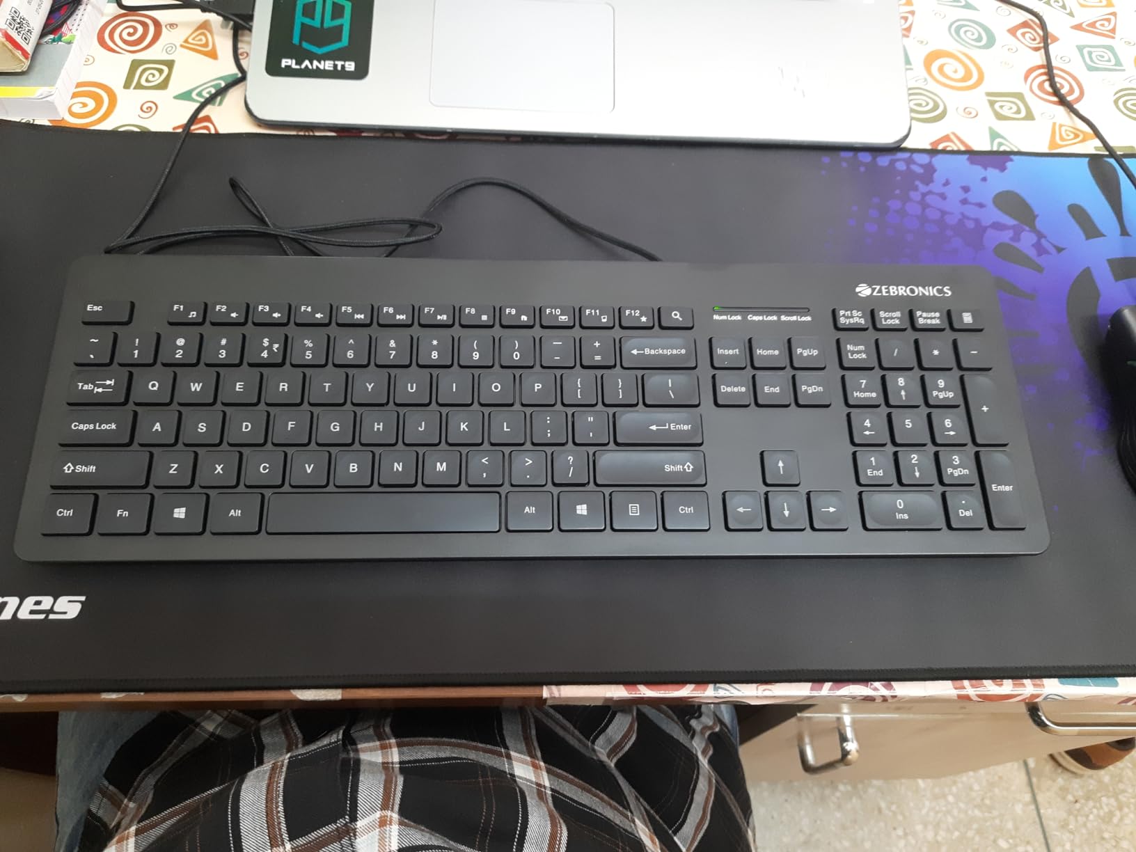 Amazon.in: Buy ZEBRONICS ZEB-K4000M USB Wired Keyboard with 107 Keys ...