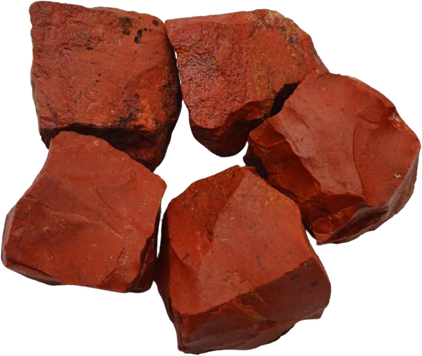 Amazon.com: 2 Pieces Red Jasper Raw Crystals and Healing Stones ...