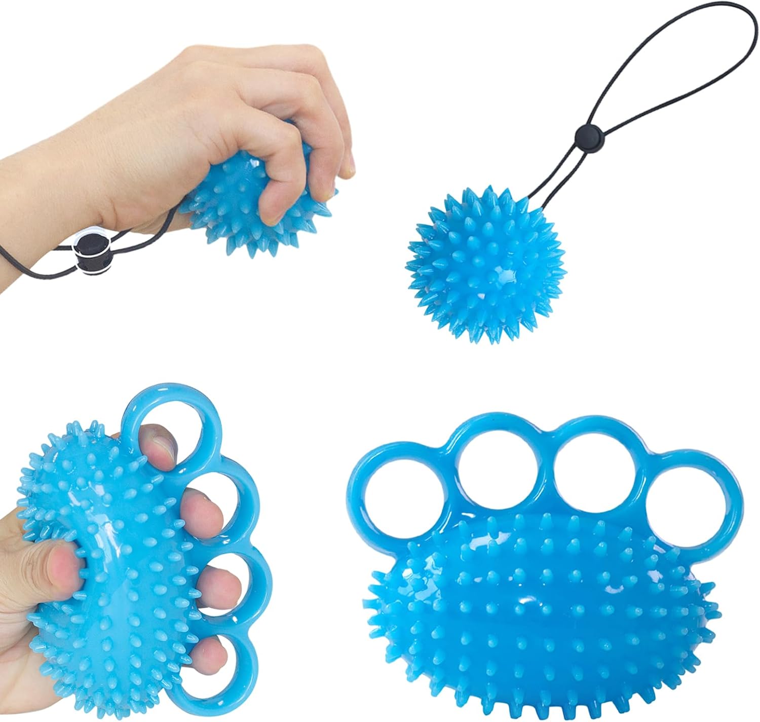 Omevett 2pcs Stress Balls for Adults Physiotherapy Hand Exerciser ...