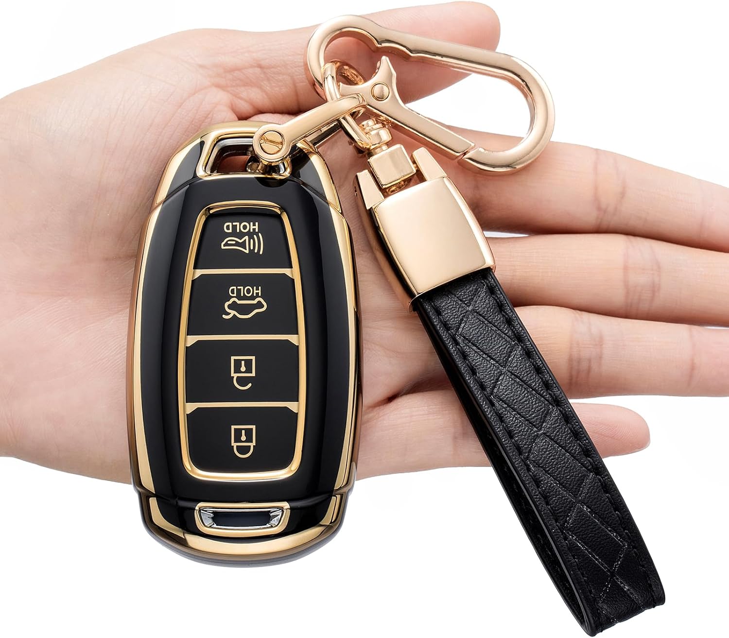 Amazon.com: JUIMWDY for Hyundai Key Fob Cover, Compatible with 2019 ...