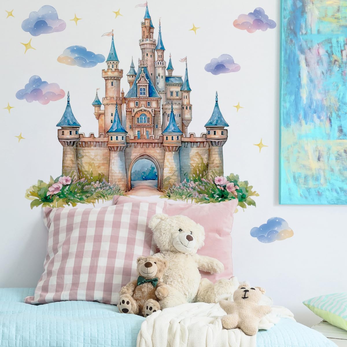 Amazon.com: Giant Castle Wall Decal for Girl's Bedroom or Nursery ...