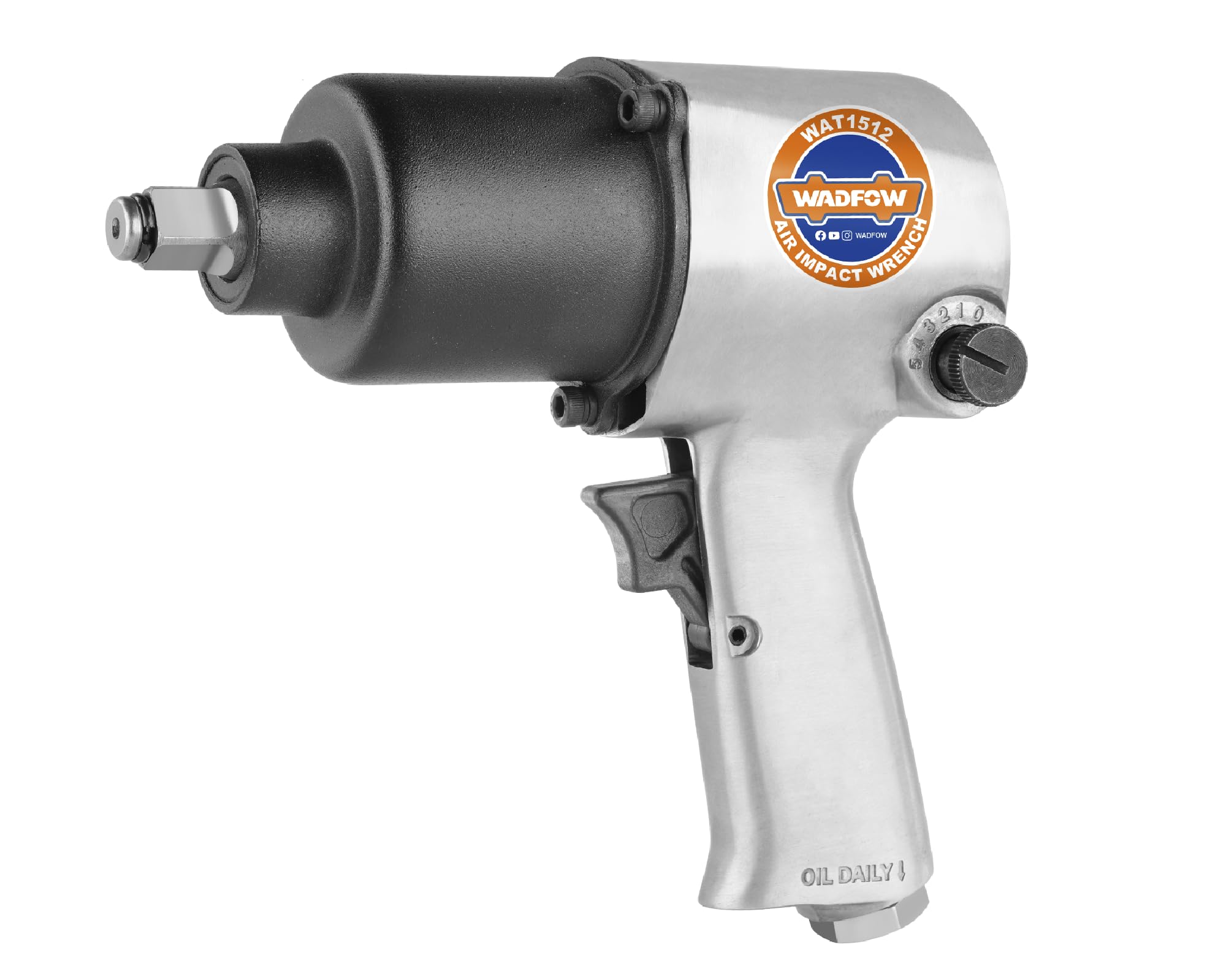 Buy WADFOW Air Impact Wrench 1/2 Inch Heavy Duty, 610Nm | 2 Hammer ...