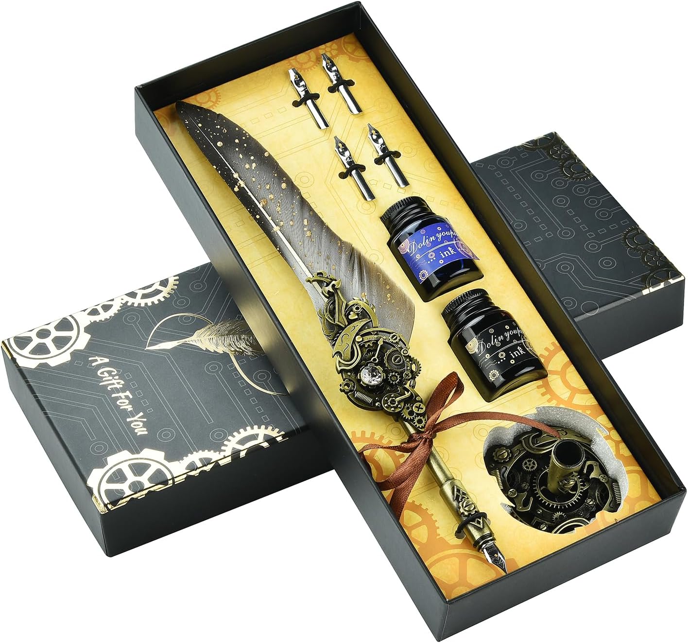 Amazon.com : Hethrone Quill Pen and Ink Set Calligraphy Pens for ...