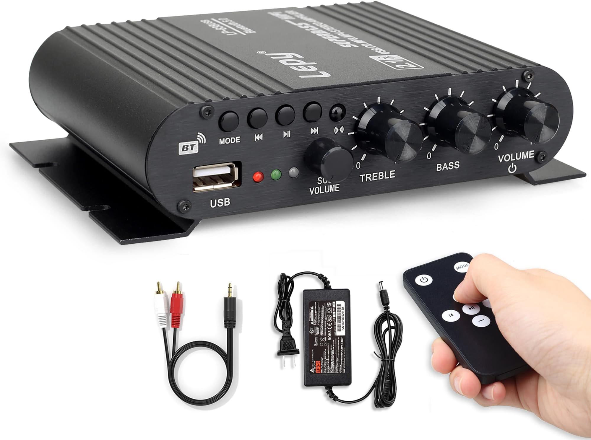 Amazon.com: Pyle Home Mini Audio Amplifier - 60W Portable Dual Channel ...