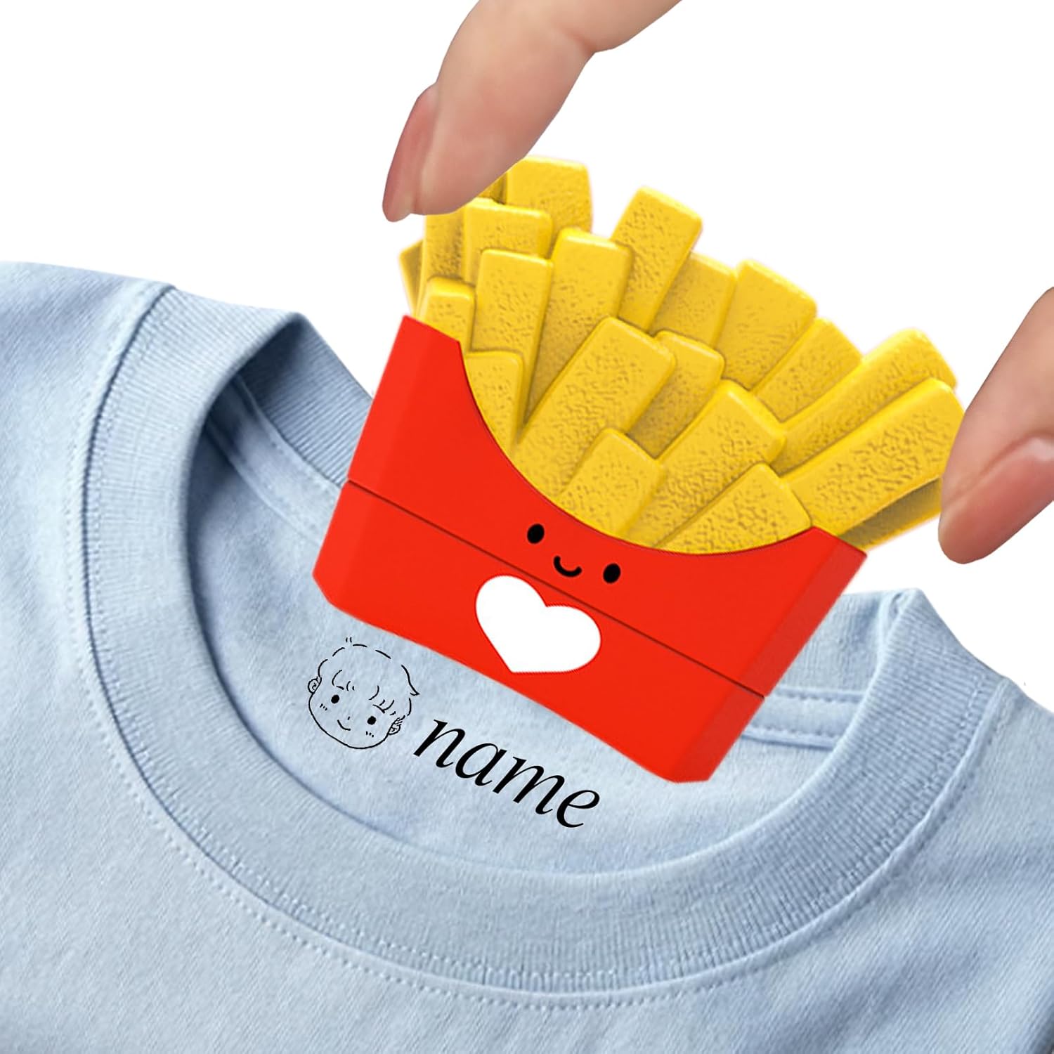 Amazon.com: YQBOOM Personalized Name Stamp for Clothing Waterproof ...