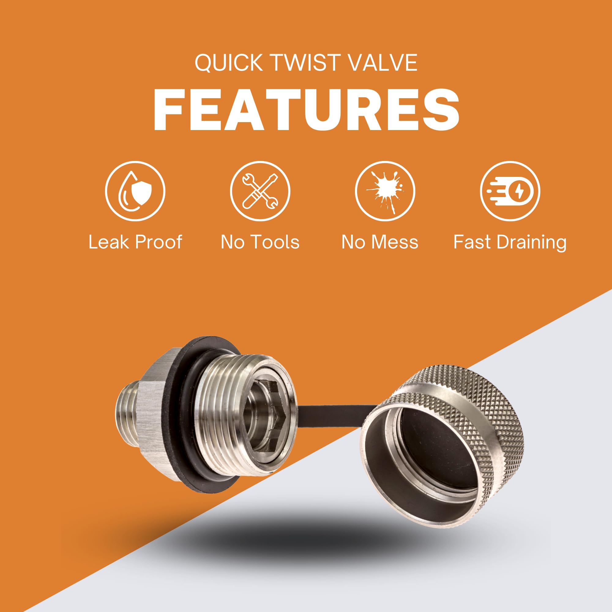 Snapklik.com : Quick Twist Oil Drain Valve The Fastest, Easiest ...