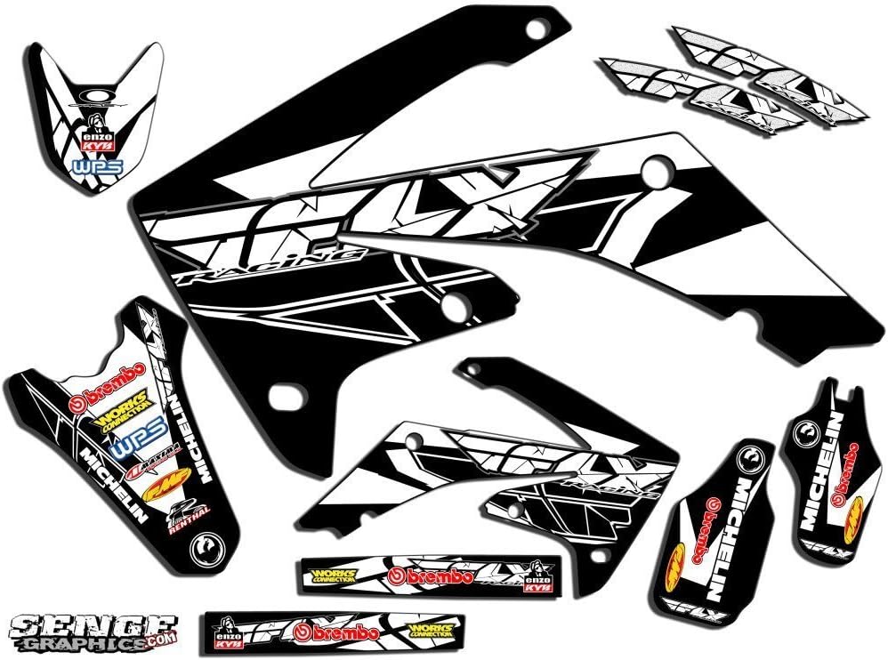 Amazon.com: 2004-2010 CRF 100 13 Fly Black Senge Graphics Base Kit ...