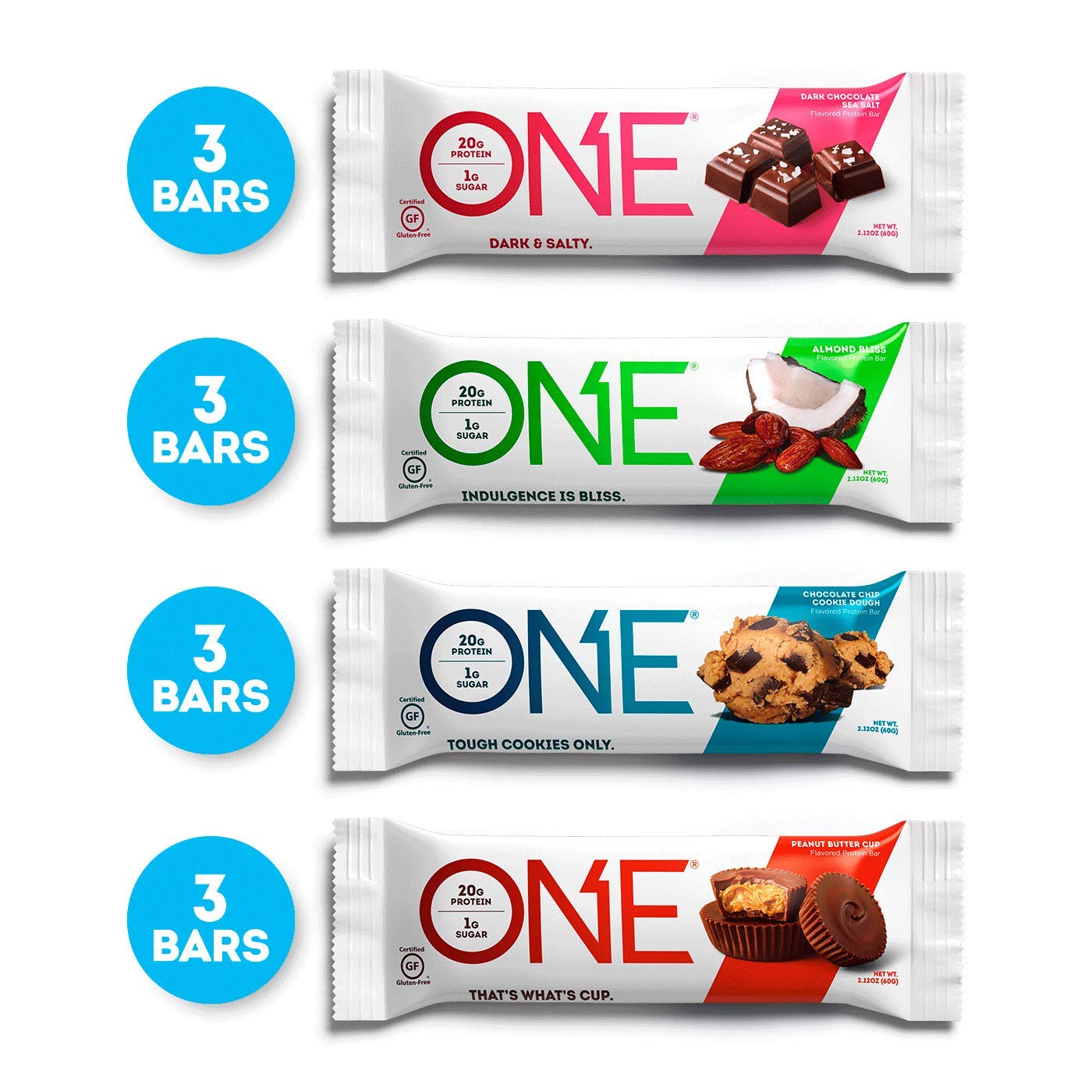 Barras de proteína ONE, 20 g...B07N1VXD72 | Encarguelo.com