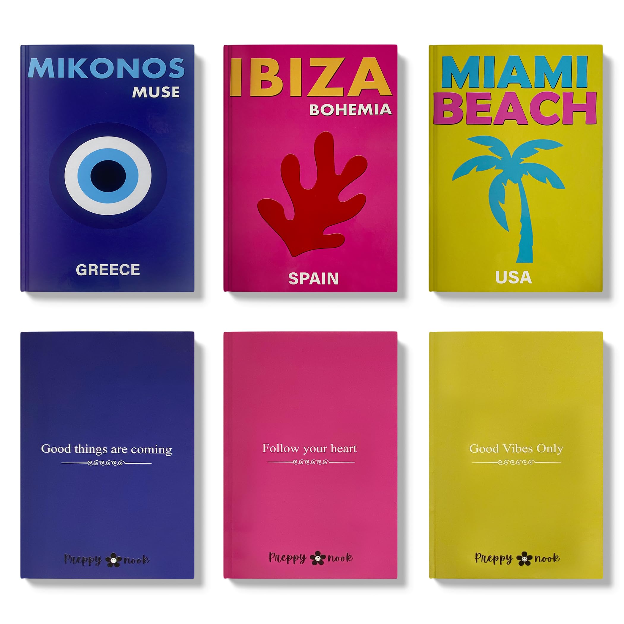 Amazon.com: PREPPY NOOK (Set of 3) Decorative Books for Home Decor ...