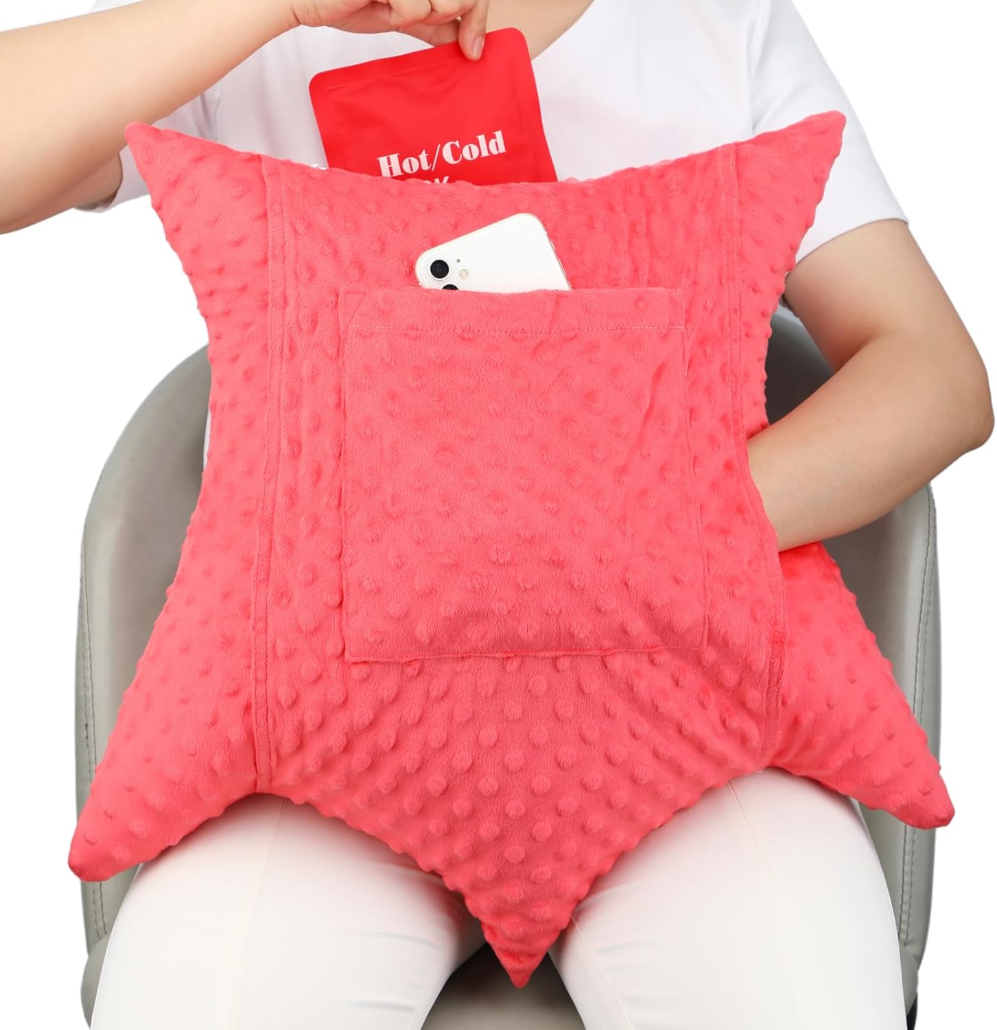 Amazon.com: D. Cozy Star Shaped Hysterectomy Pillow with 2 Pockets for ...