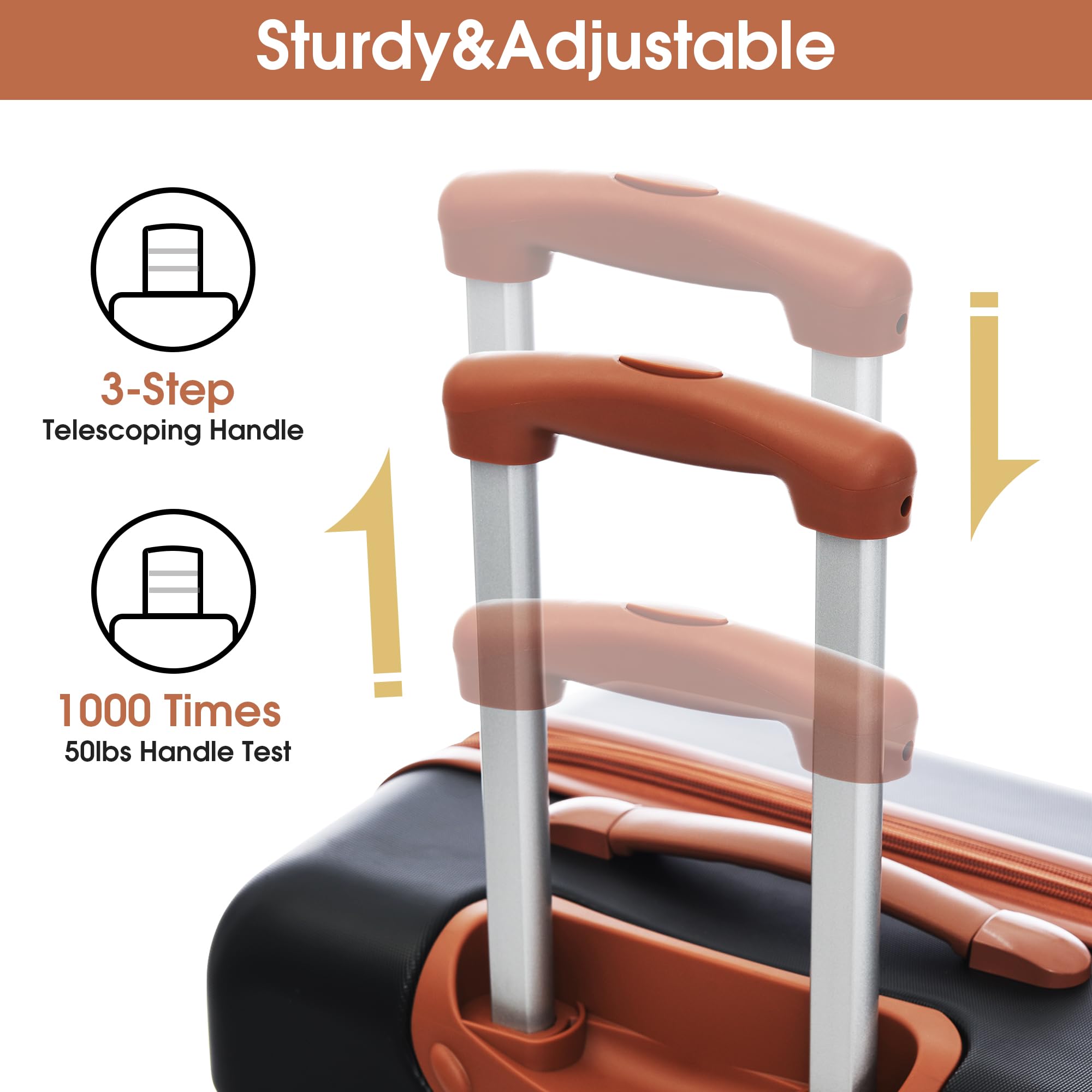 Snapklik.com : Merax Luggage Sets Of 13 Piece 16 20 24 28 IN Carry On ...