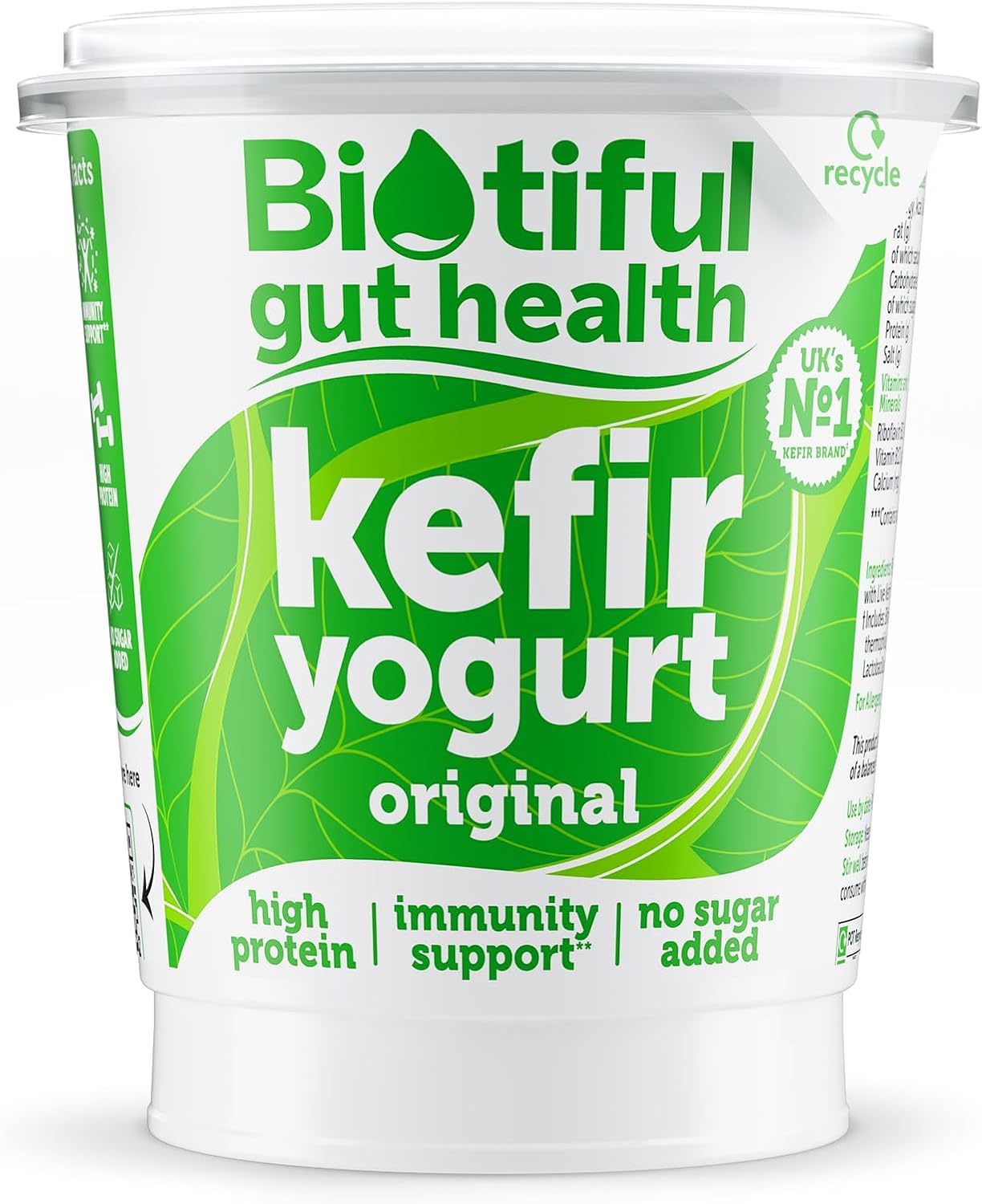 Biotiful, Gut Health, Kefir Yogurt Original, Natural, Immunity Support ...