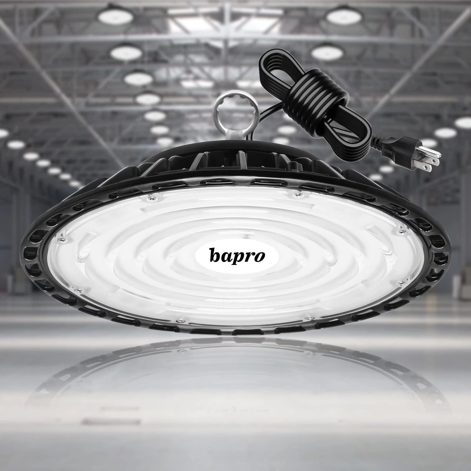 CheDux 100W UFO High Bay lumière,10000LM Projecteur Intérieur,6000K ...