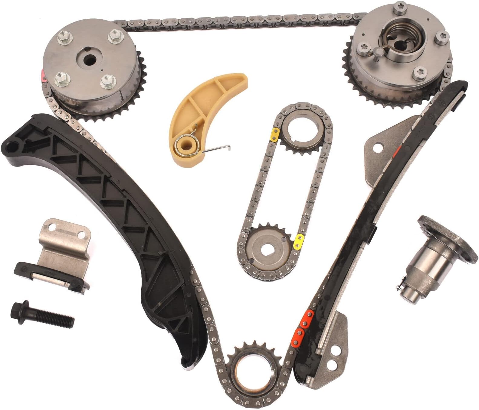 Amazon.com: ZDKK Timing Chain Kit with 2 VVT Fits for Corolla 2009-2015 ...