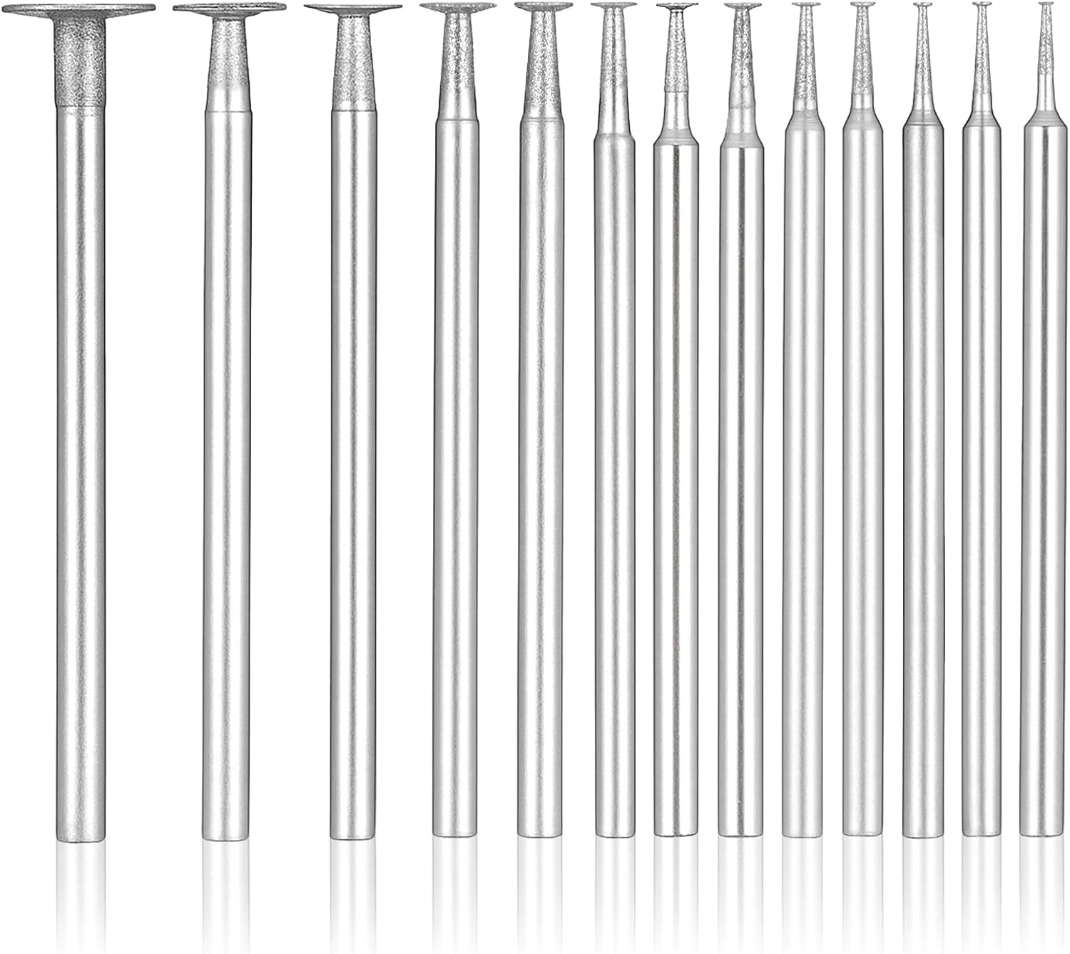 Amazon.com: 13 PCS Bowl Shape Diamond Grinding Burs, 3/32'' Shank ...