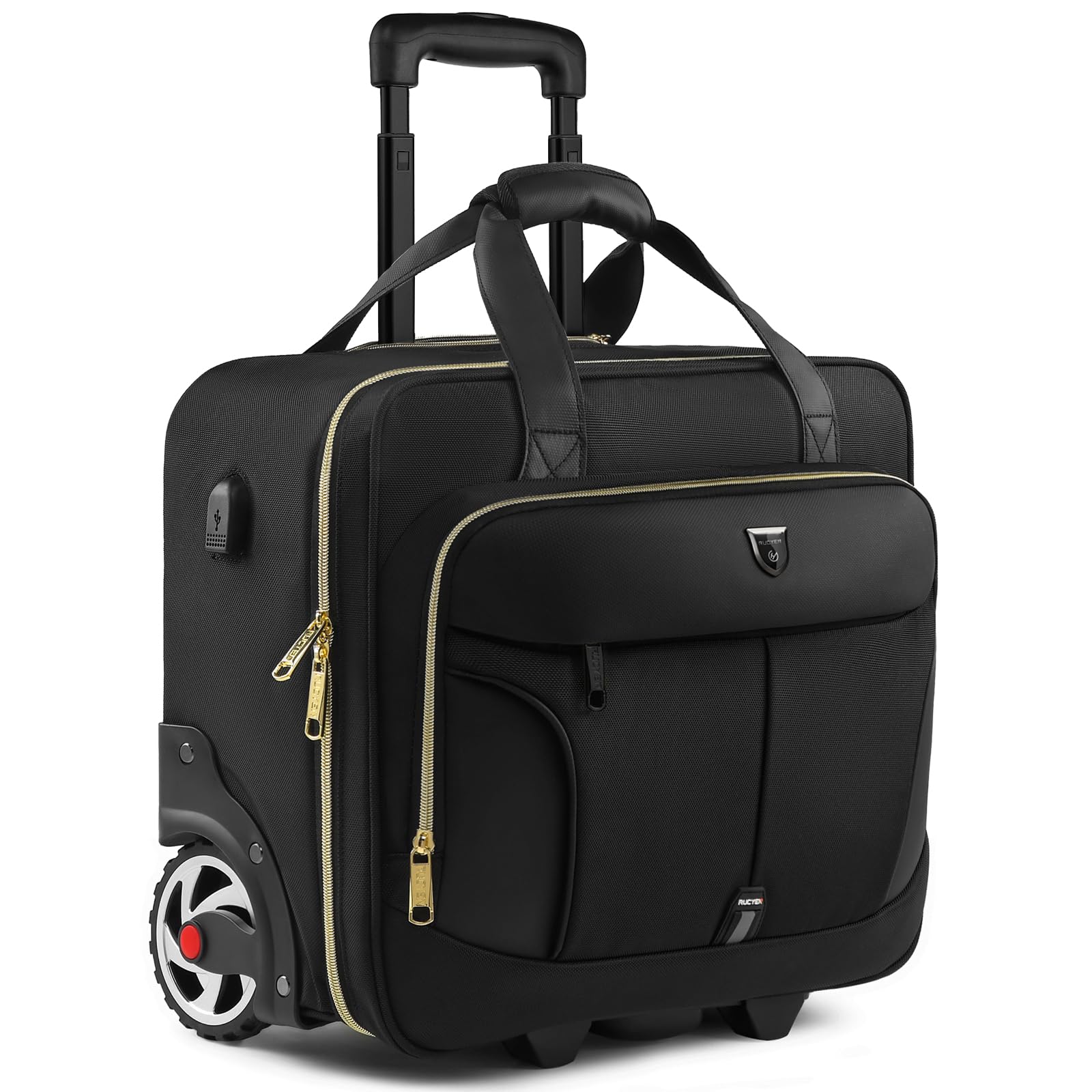 Rolling Laptop Bag,Rolling Briefcase for Men & Women,Laptop Briefcase ...
