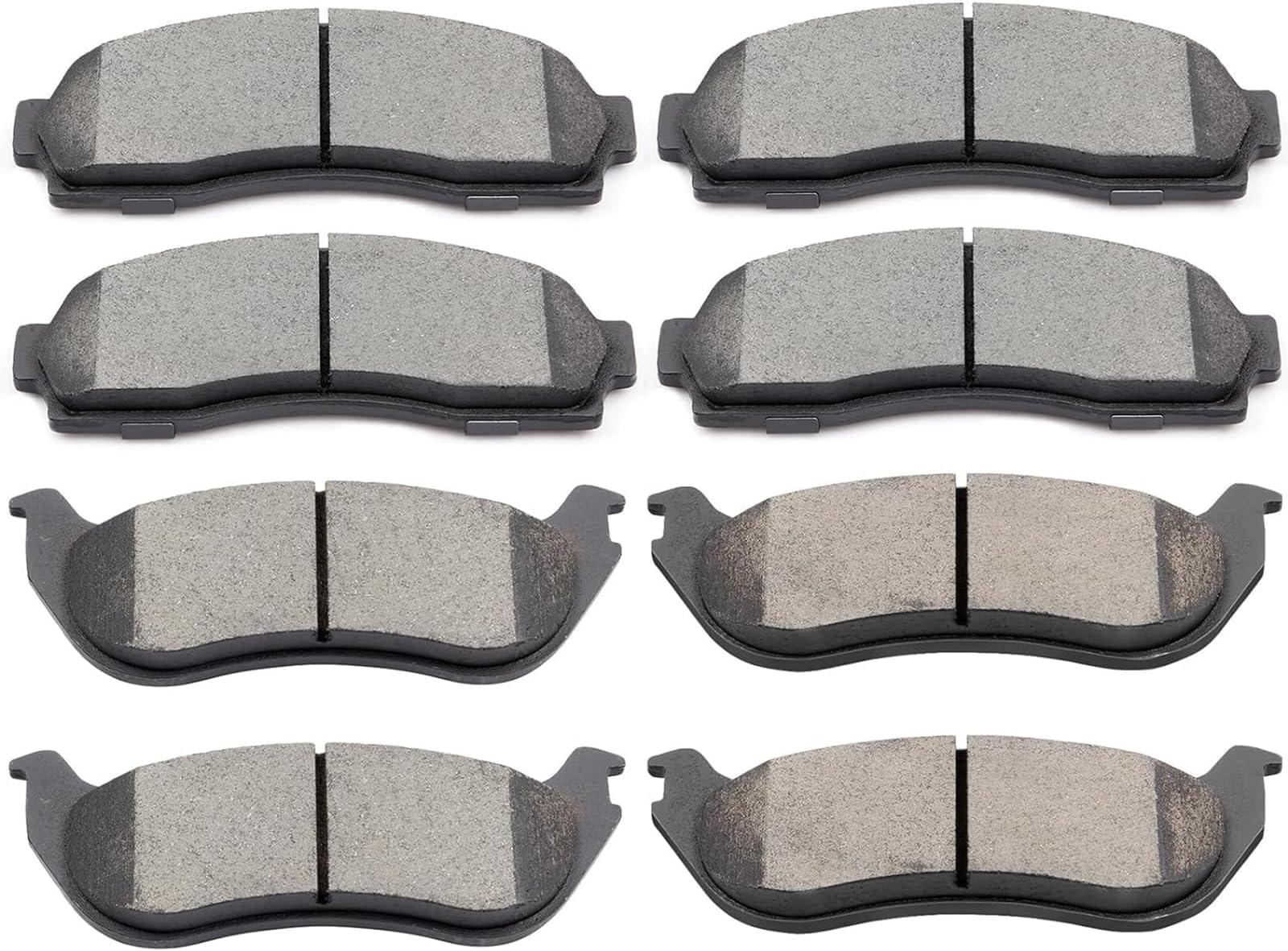 Amazon.com: ALADICHE front rear Ceramic Brake Pads Kits Compatible with ...
