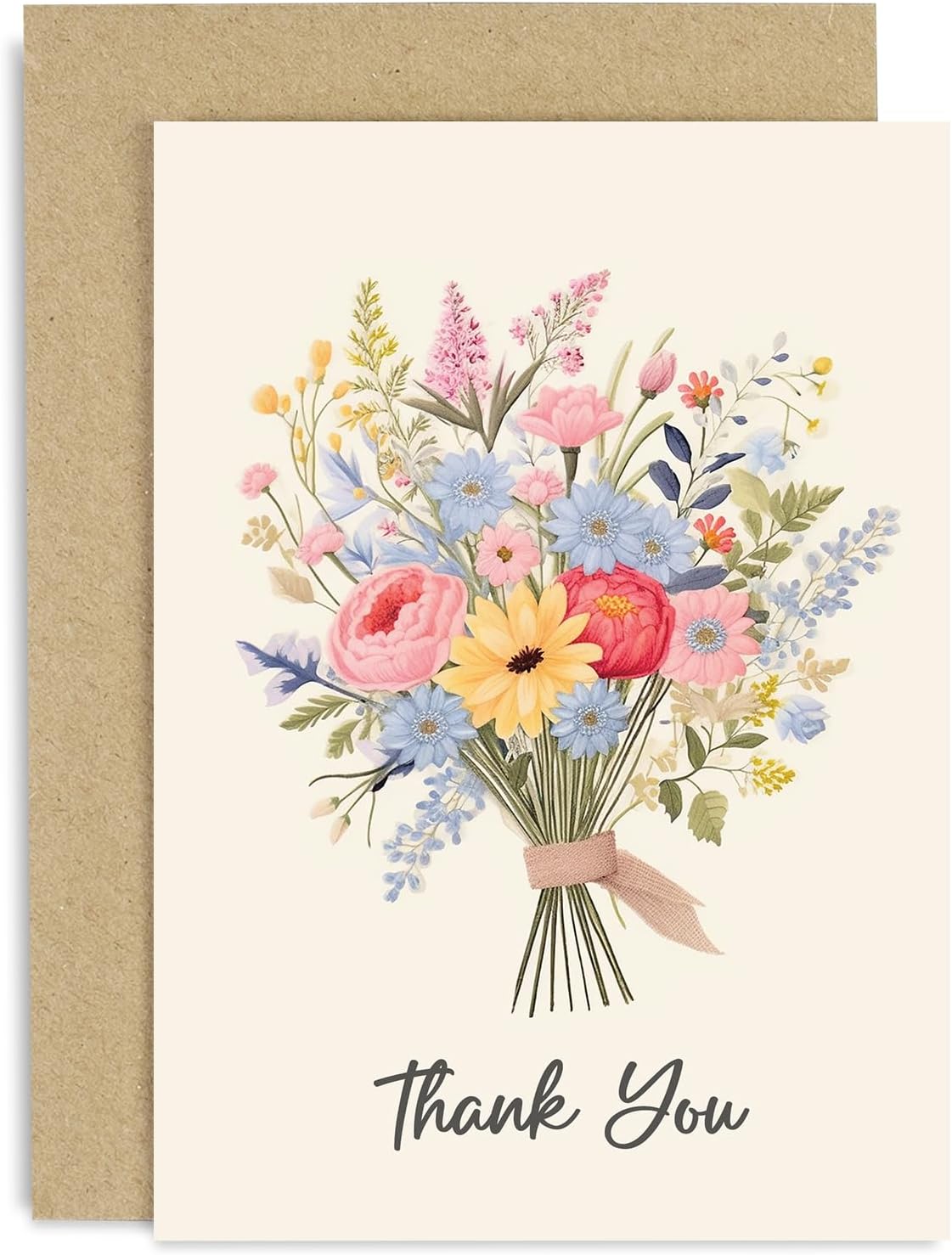 Amazon.com : QUILLCRAFT Thank You Card, 3D Colorful Greeting Card ...