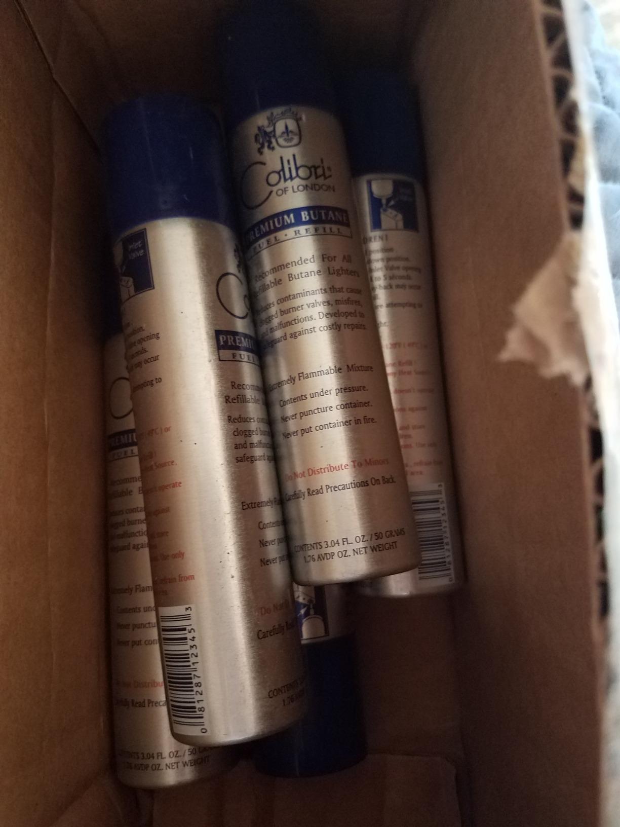 Amazon.com: Colibri Premium Butane Fuel Refill for Lighter 6 pack ...