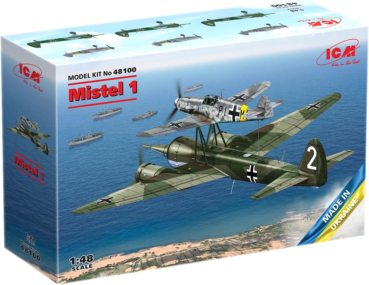Amazon.com: ICM 48100 - Mistel 1, WWII German Composite Aircraft ...