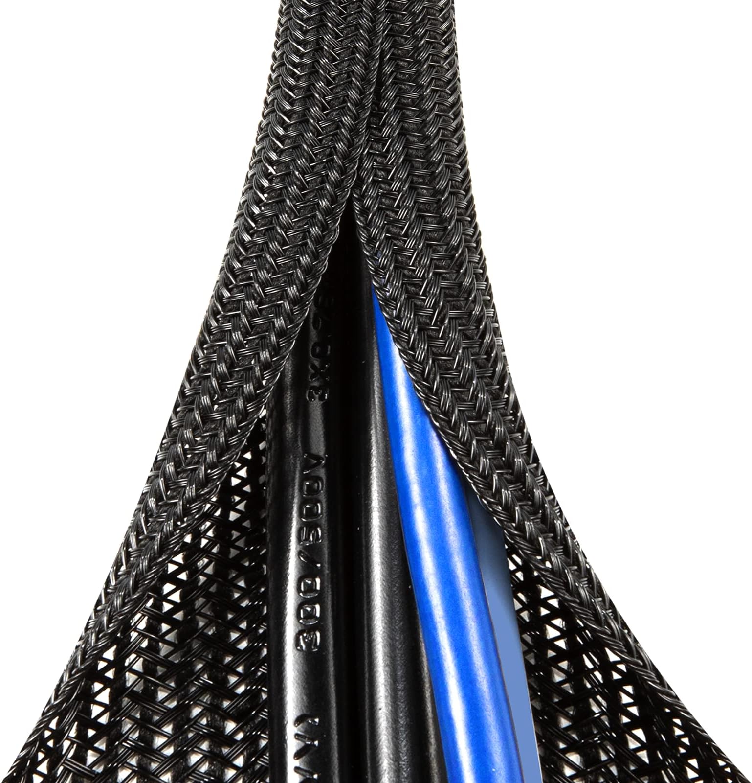 AGPTEK 6,1 m Gaines Câble 12-20 mm, Manchon de Câble à Fermeture ...