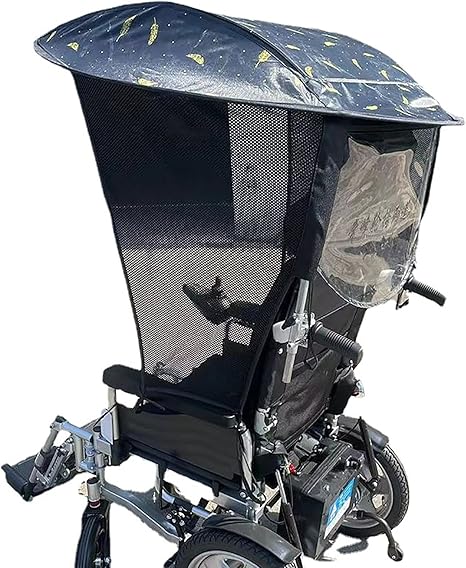 Electric Wheelchair Umbrella Canopy Awning, Adjustable Wheelchair ...