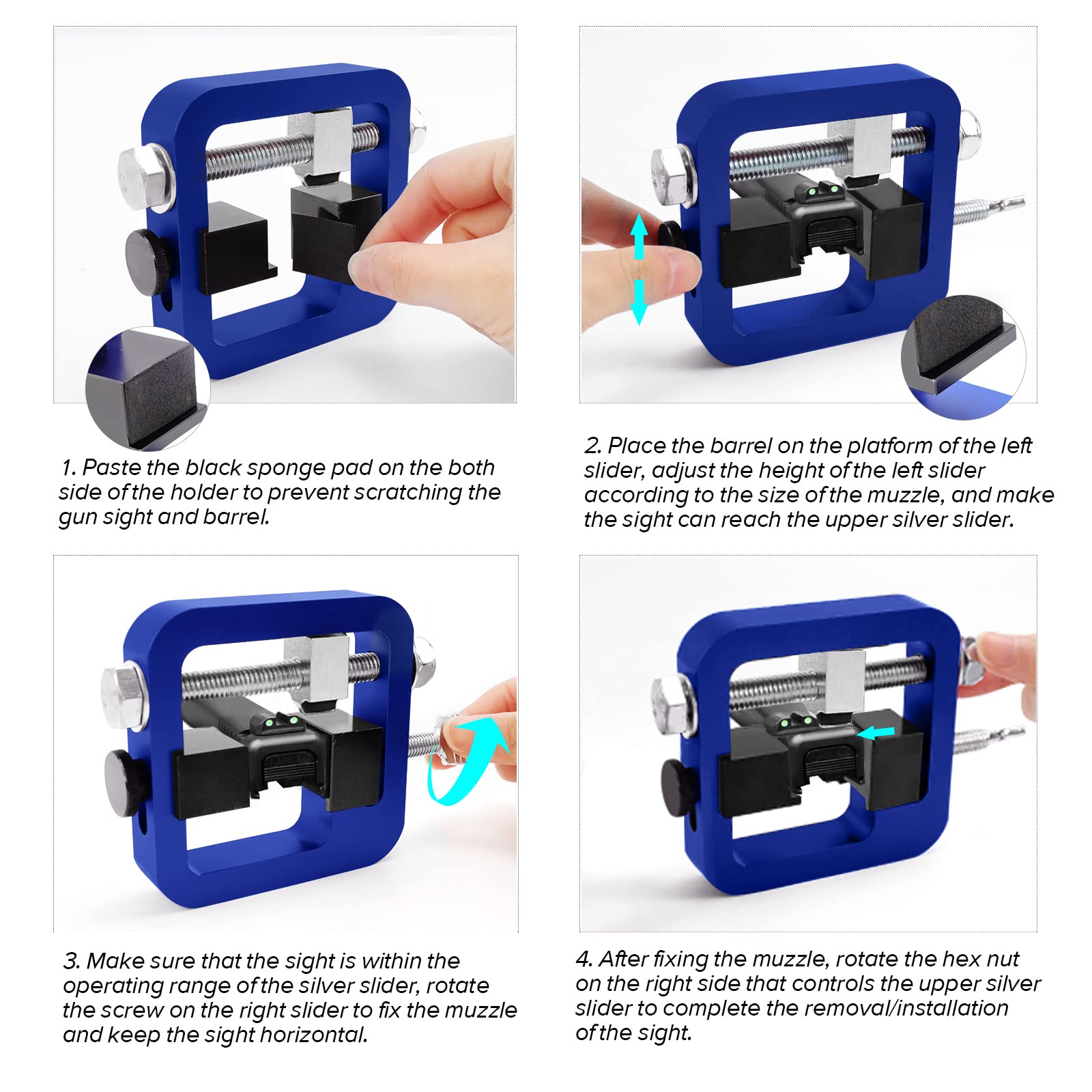 Snapklik.com : MOTAFAR Universal Handgun Sight Pusher Tool For 1911 ...
