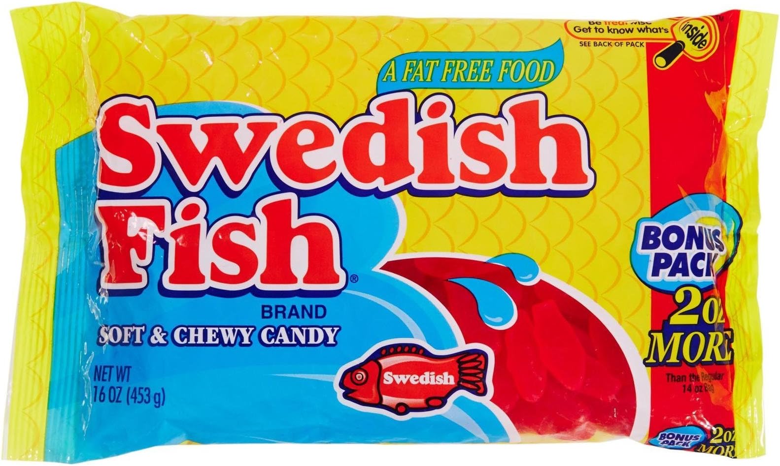 Amazon.com : SWEDISH FISH Mini Soft & Chewy Candy, Family Size, Bulk ...