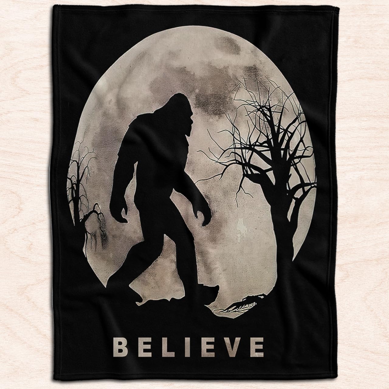 Amazon.com: SATIGI Sasquatch Gifts, Bigfoot Moon 2 Throw Bigfoot ...
