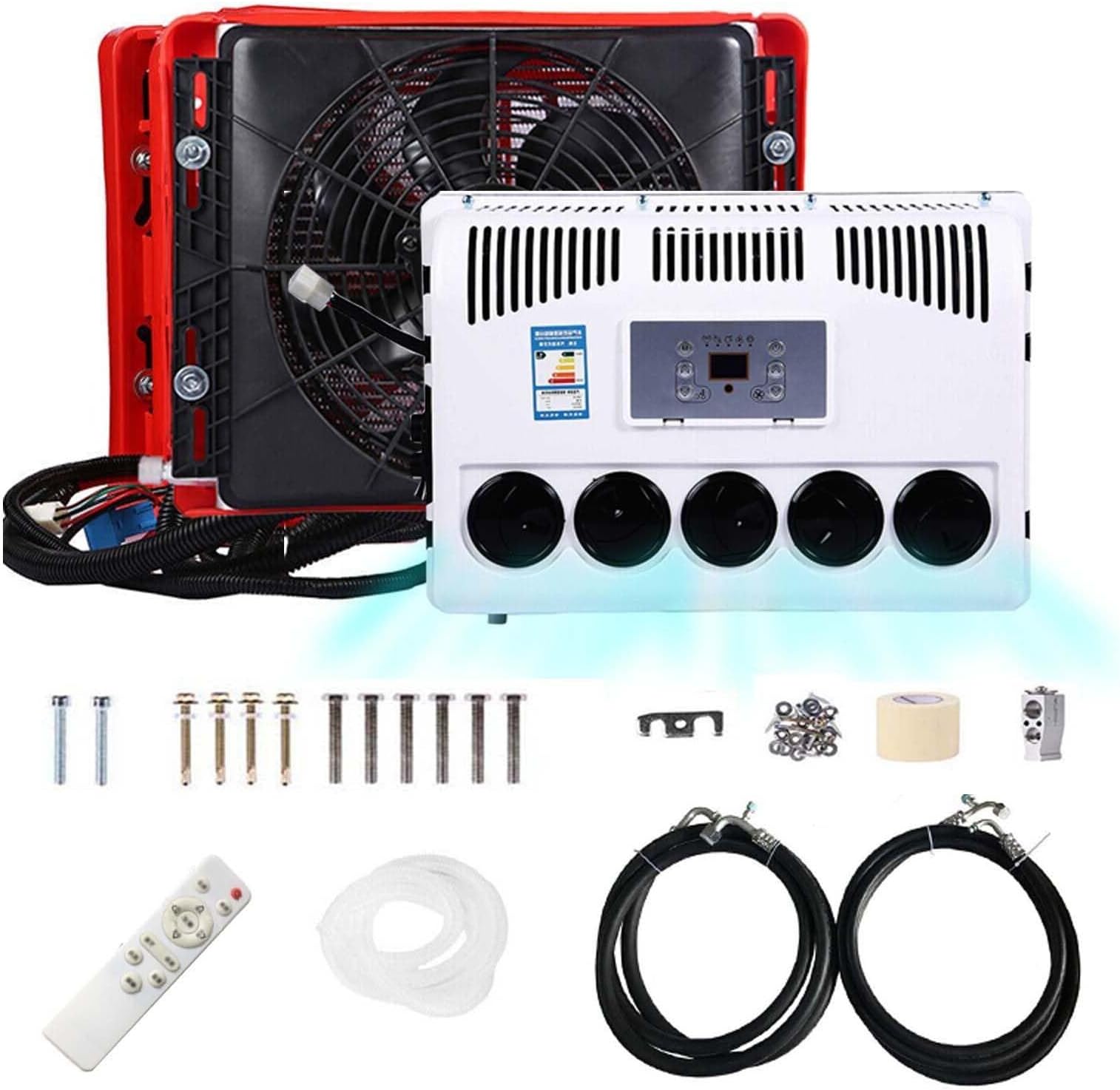 Amazon.com: 12V DC RV Air Conditioner, 11000 BTU Split type AC,Electric ...