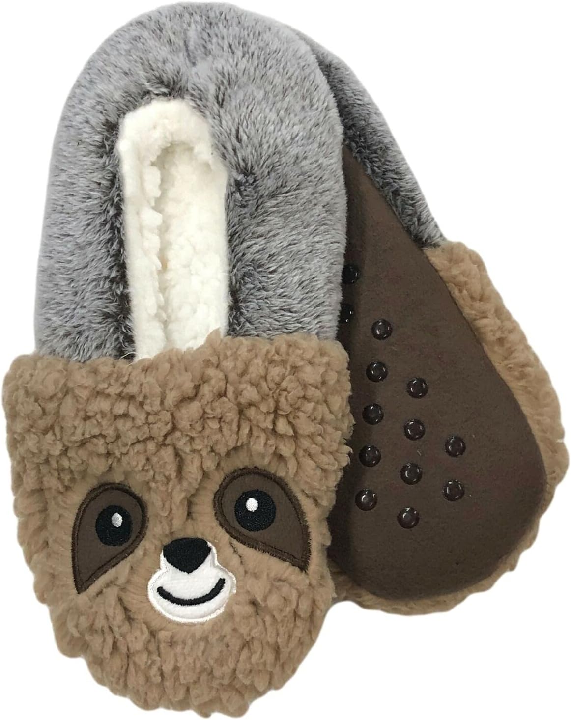 Amazon.com: Fuzzy Babba Women's Slipper Socks Sloth Face Style ~ Shoe ...