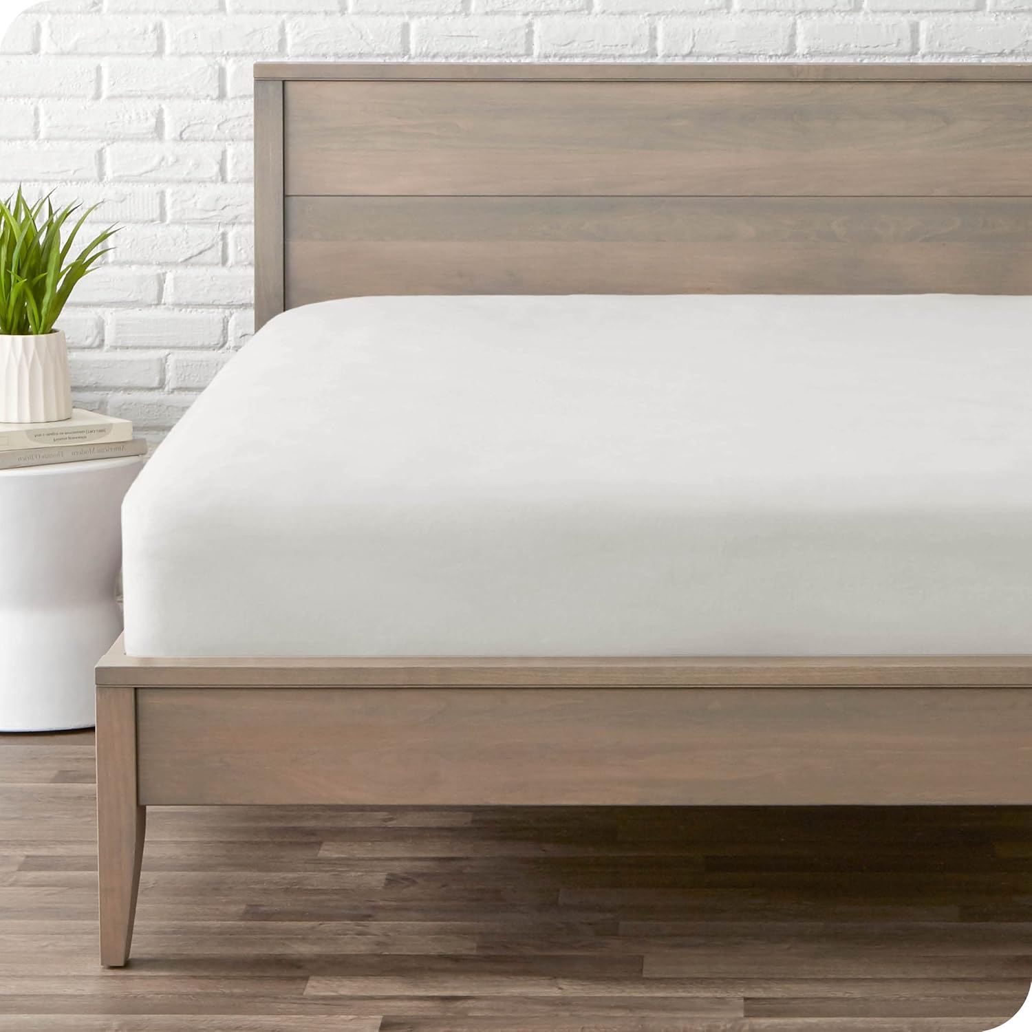 Amazon.com: Bare Home Flannel Fitted Bottom Sheet 100% Cotton, Velvety ...