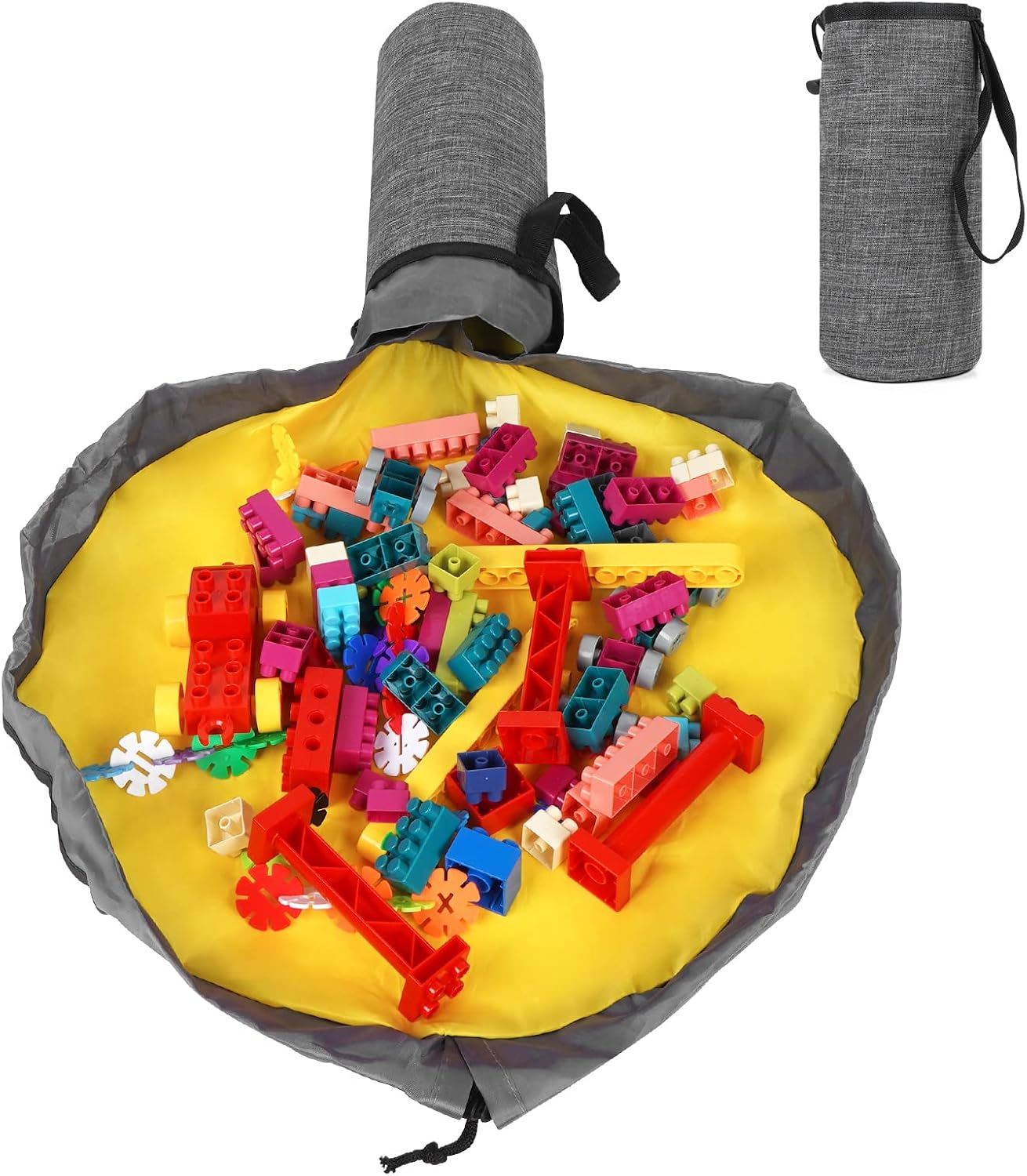 Amazon.com: ZWINNIRD Carry-Along Mini Toy Storage Bag And Play Mat ...