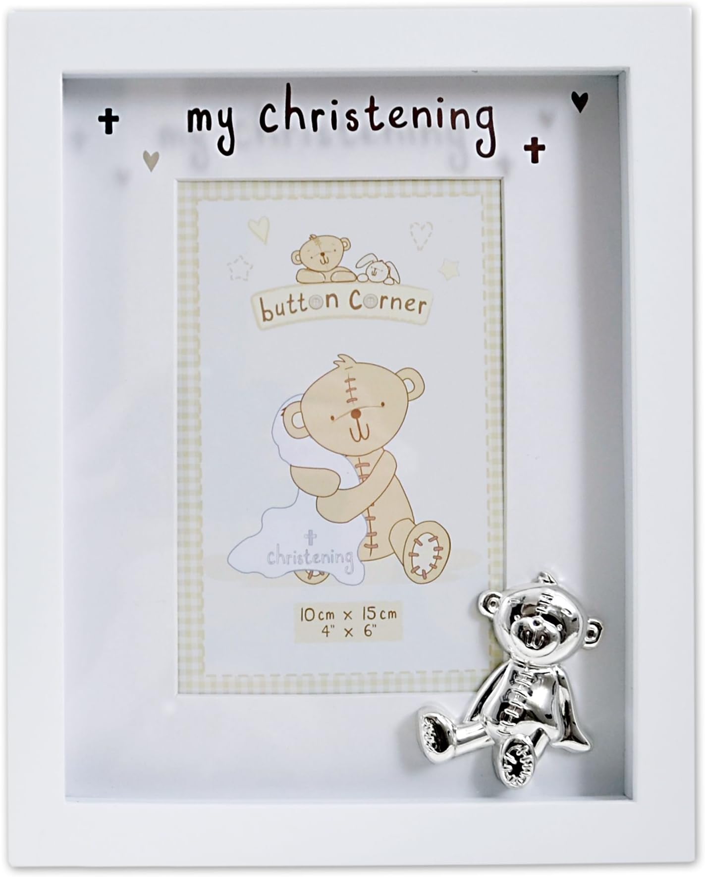 White Christening Day Photo Frame Gift : Amazon.co.uk: Home & Kitchen