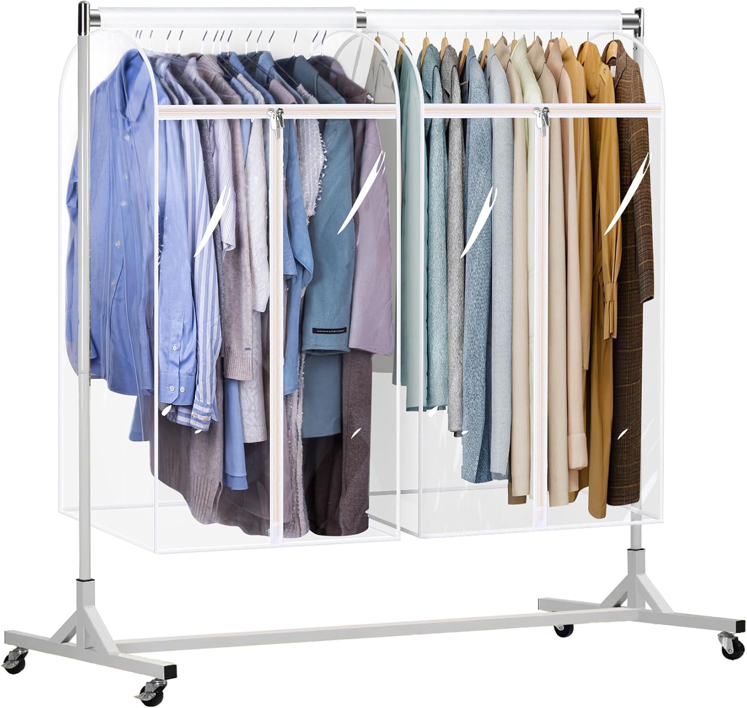 Amazon.com: KEETDY 43" Hanging Garment Bags for Closet Storage Large ...