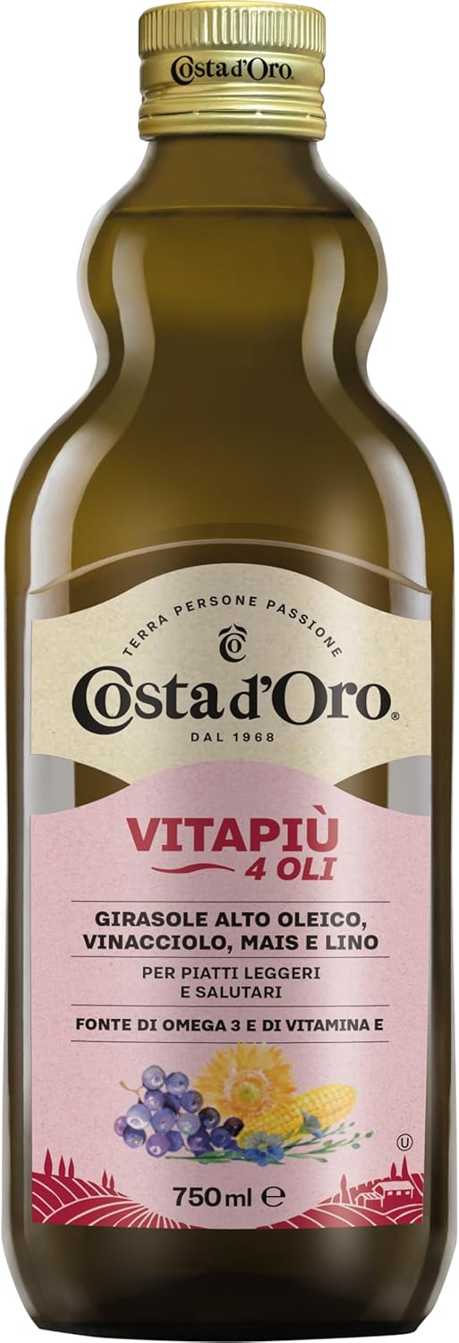 Costa d'Oro – Vitapiù 4 oli, 750 ml. Olio ricco di Omega 3 e 6 e ...
