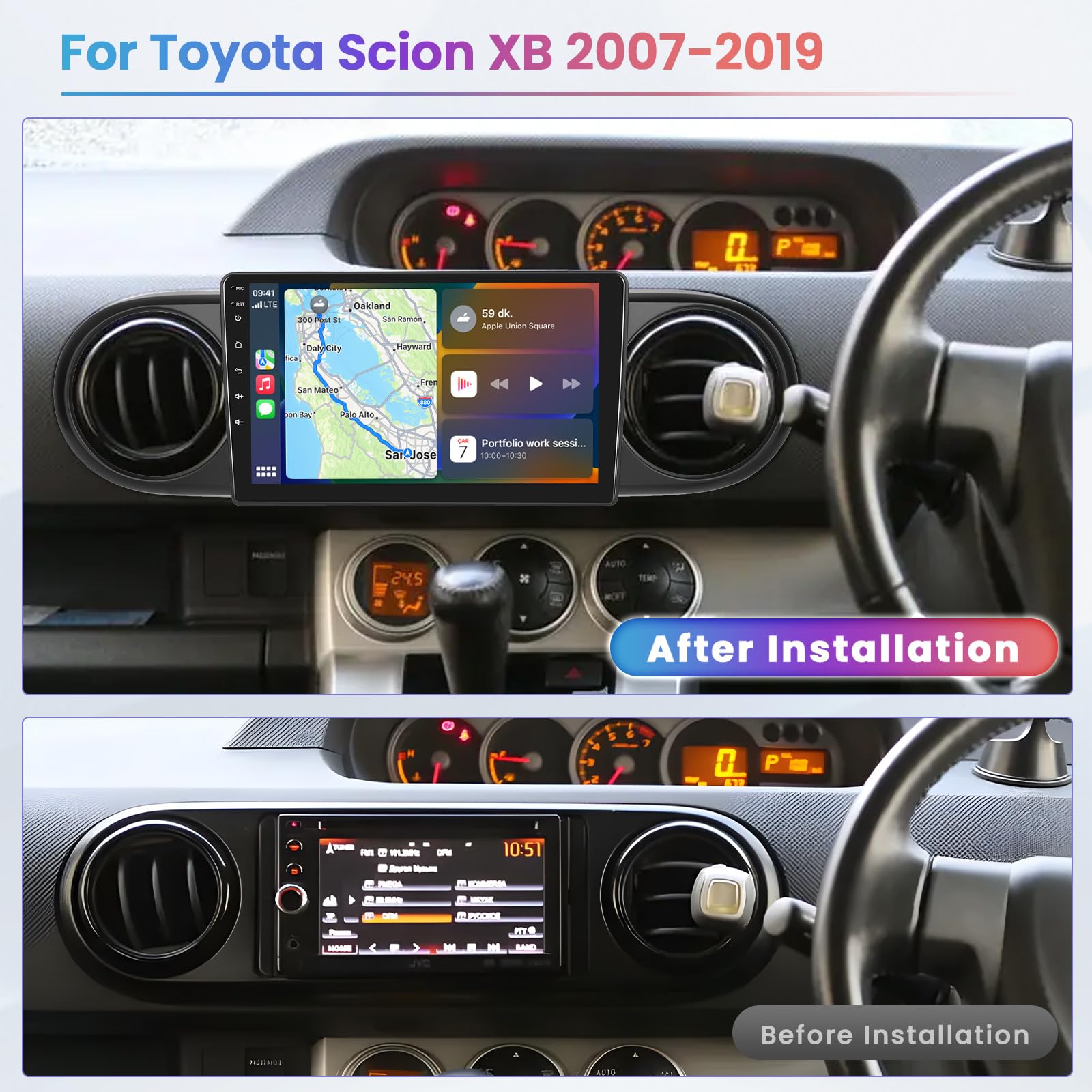 Snapklik.com : 2GB+64GB For Toyota Scion xB 2007-2019 Android Car Stereo