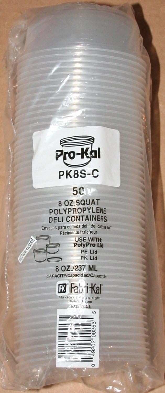 Amazon.com: Pro-Kal 8 Oz. Deli Food Containers Pack of 50 : Health ...