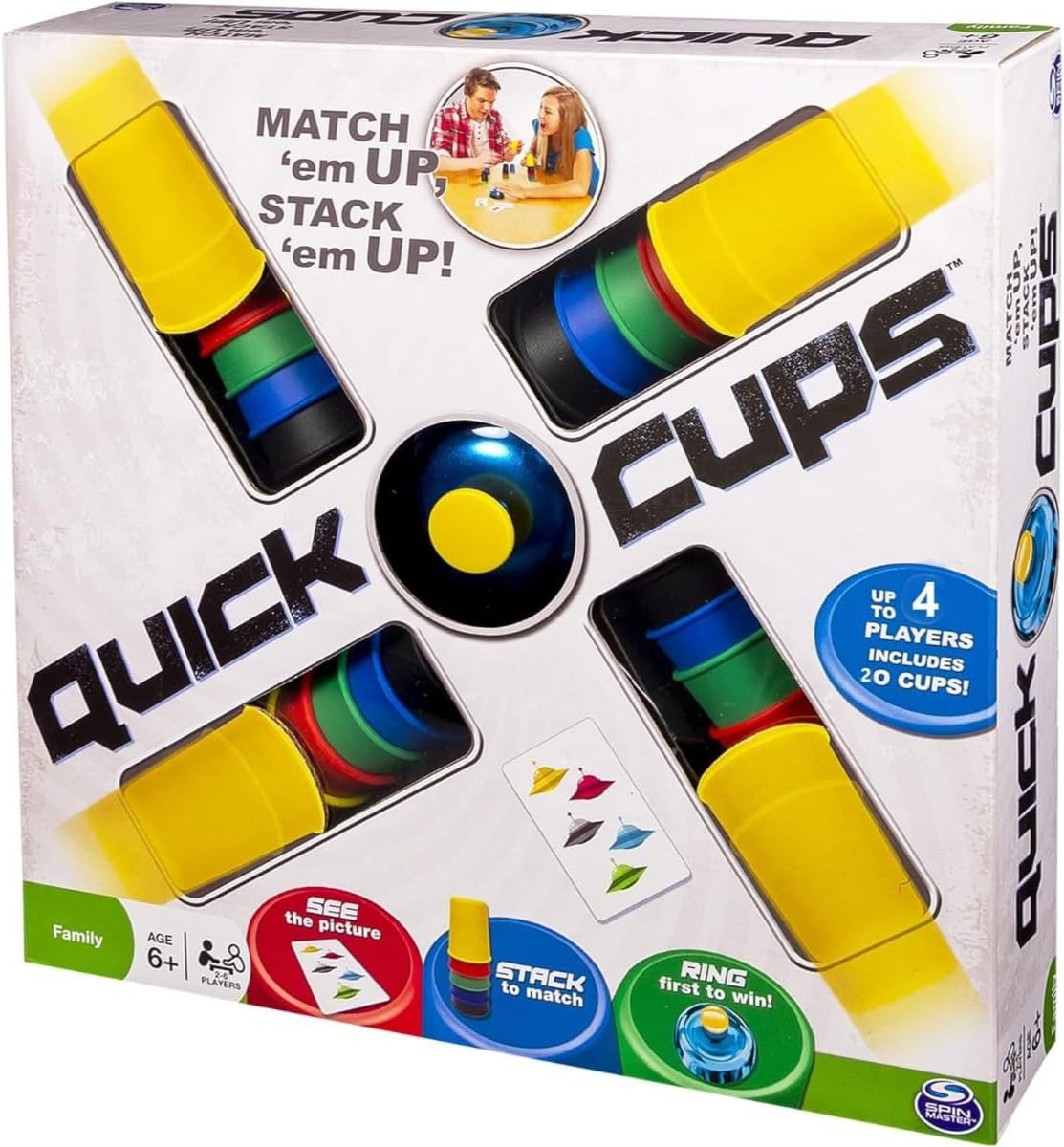 Quick Cups Stacking Game for Kids, Classic Speed Cup Game with 24 ...