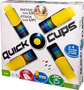 Quick Cups Stacking Game for Kids, Classic Speed Cup Game with 24 ...